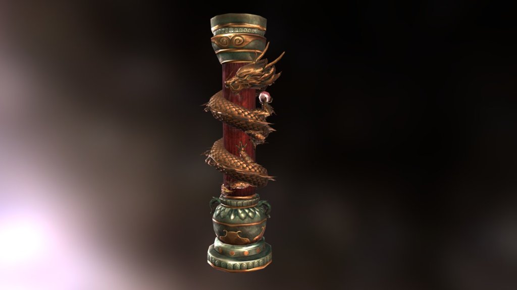 Dragon Pillar - 3D model by sisid [f3bdc65] - Sketchfab