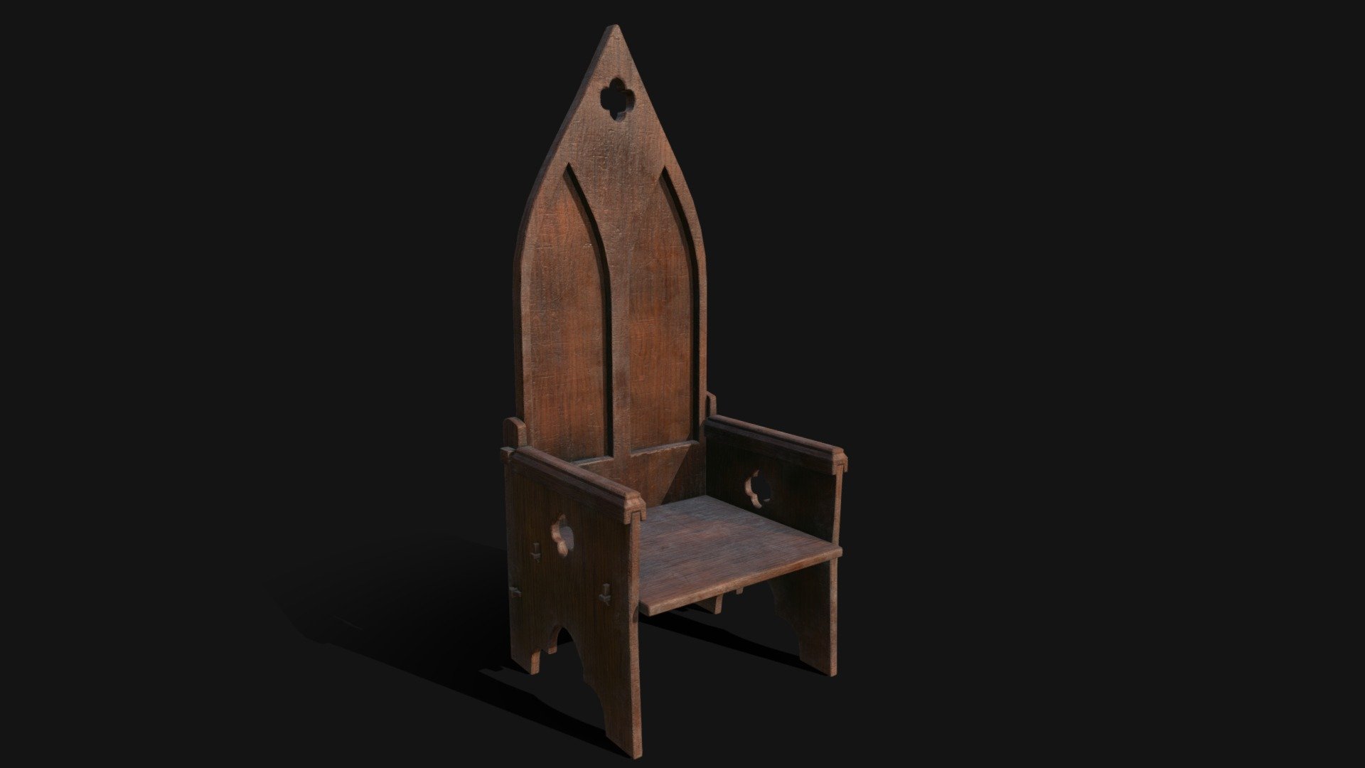 Gothic Medieval Chair - Buy Royalty Free 3D model by Clockwork ...