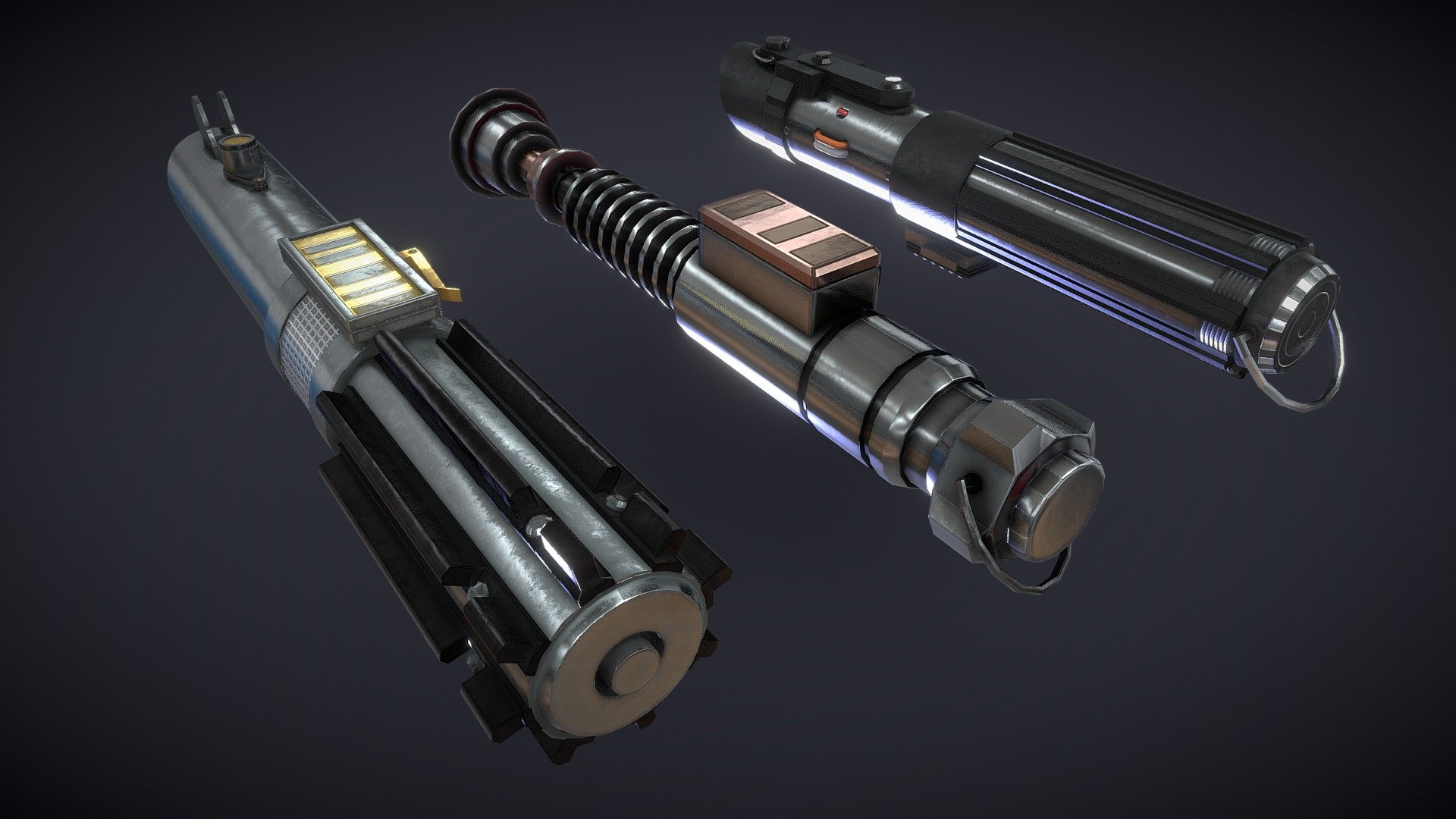 Skywalker Lightsabers - Star Wars - 3D model by enrique.pedretti ...