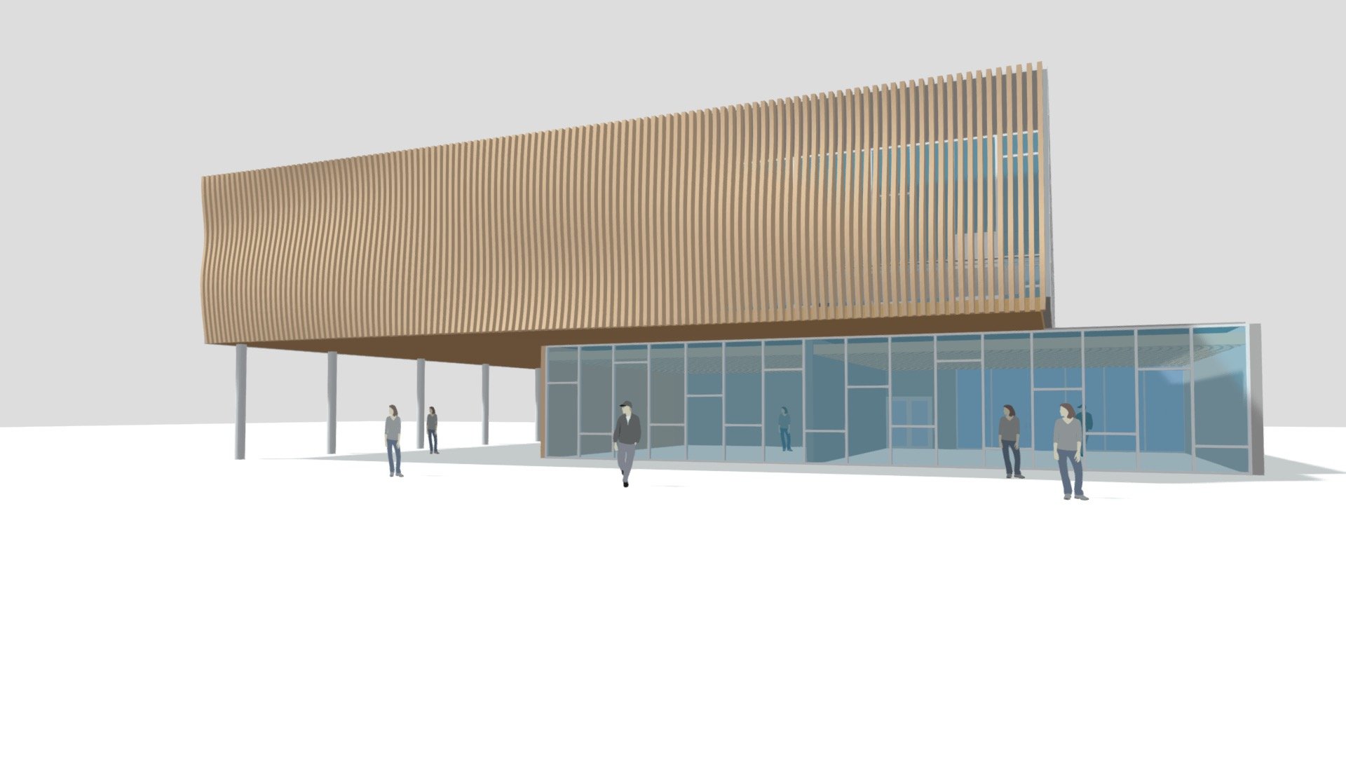 Community Center - 3D model by CCFraminan [f3c1b67] - Sketchfab