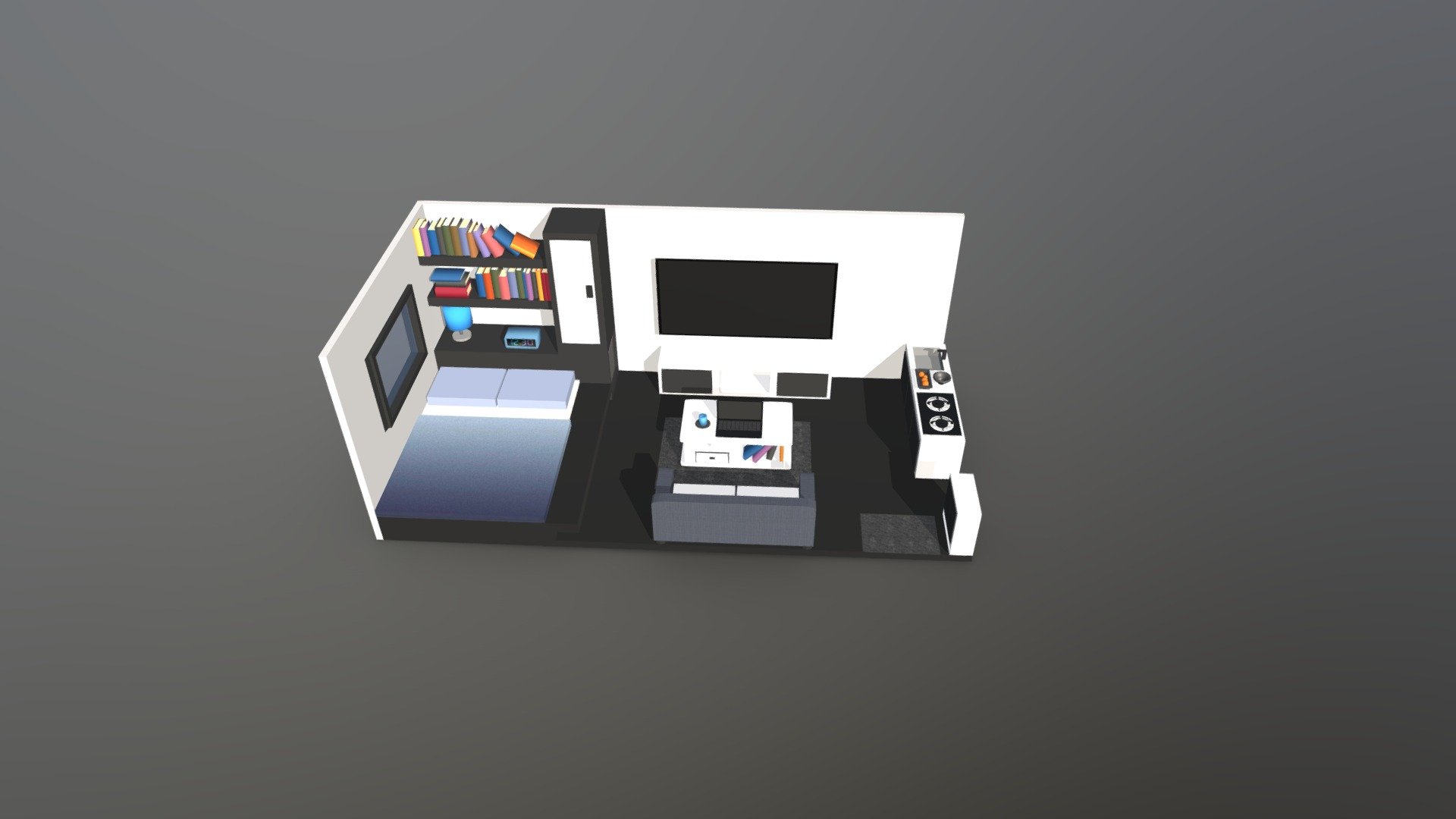 Small Room - 3D model by Xin_0904 [f3c1f1a] - Sketchfab