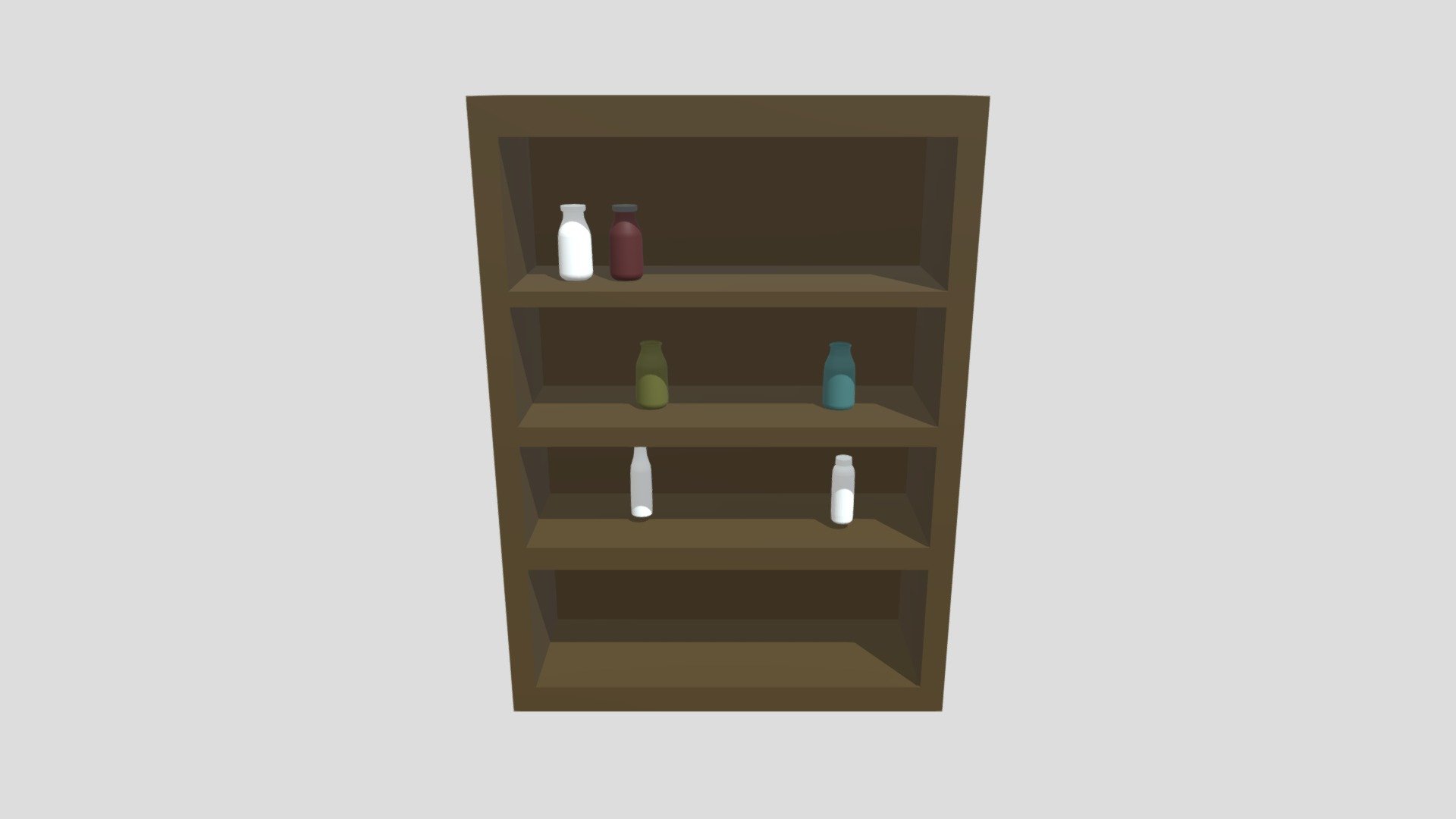 Bottle Shelf - Download Free 3D model by 3DGamesAssests (@aj09074 ...