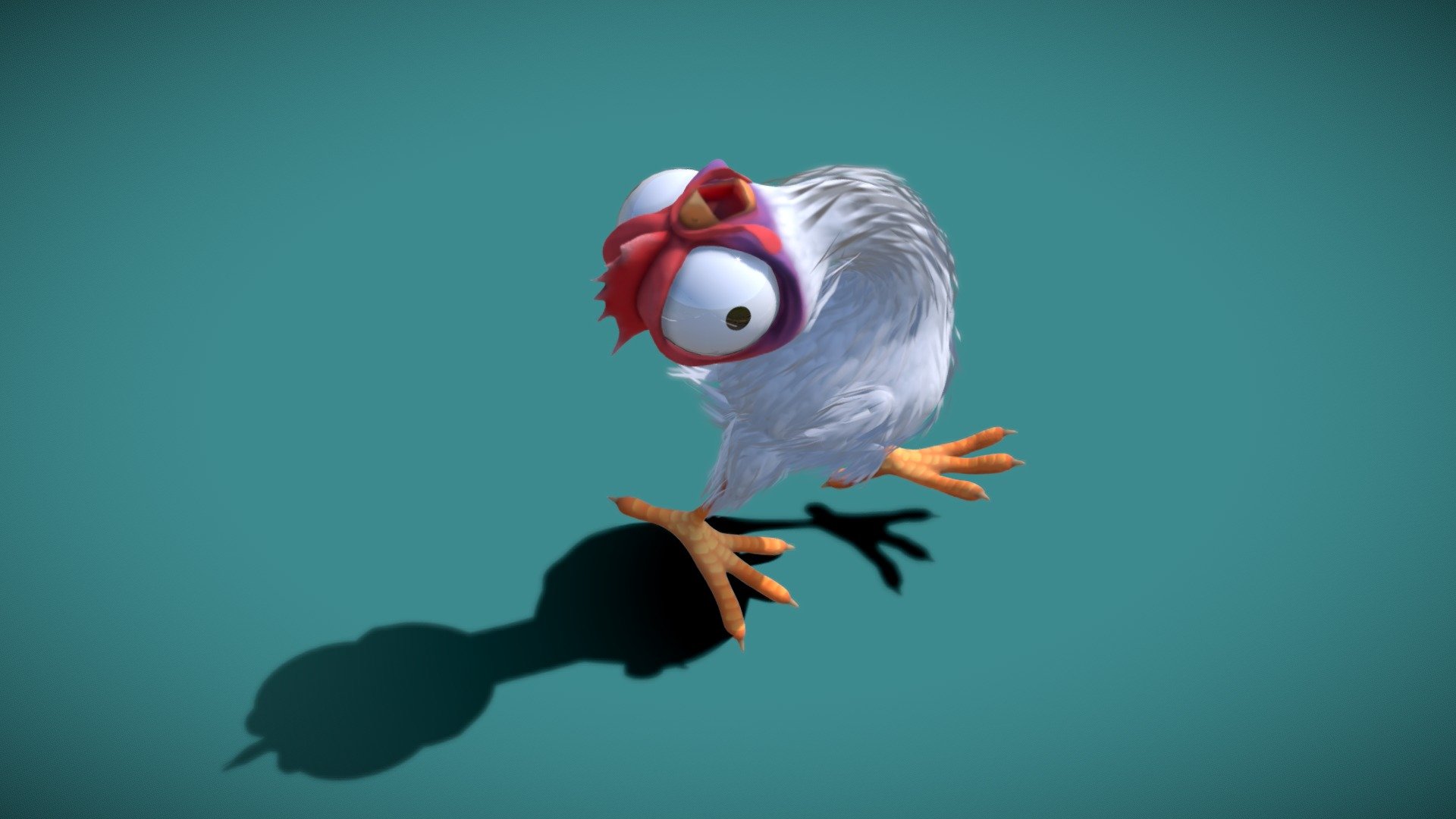 Stylized Chicken Character - 3D model by Troublesome. (@spospider ...