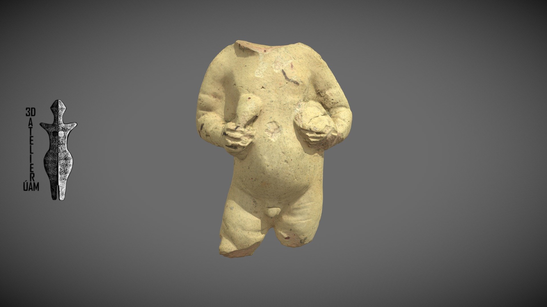 Sculptural torso of Baby Jesus 4891_77 - 3D model by 3D atelier ÚAM ...