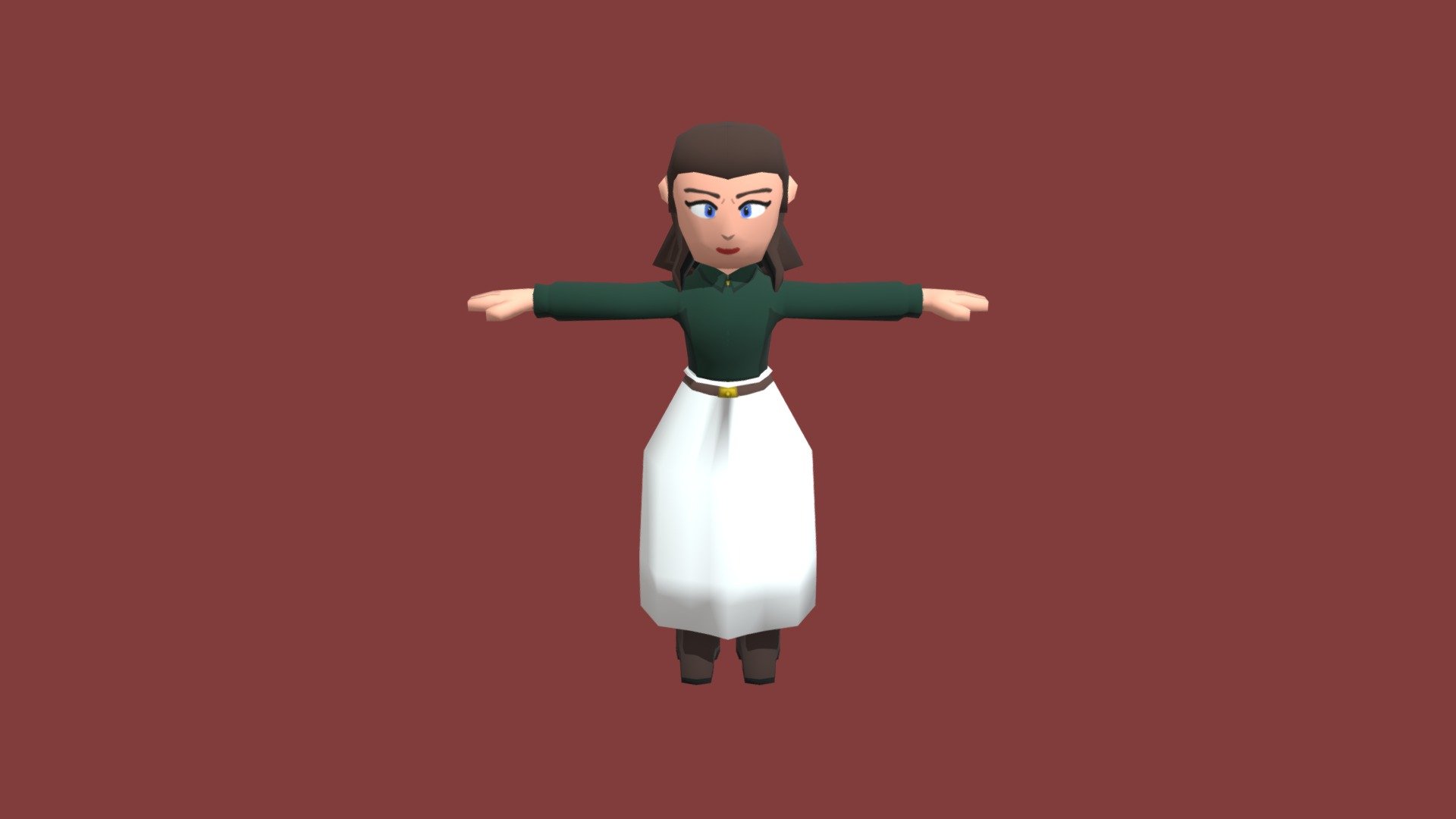 Lowpoly Character "Alyona Romanowna" - Download Free 3D model by ...