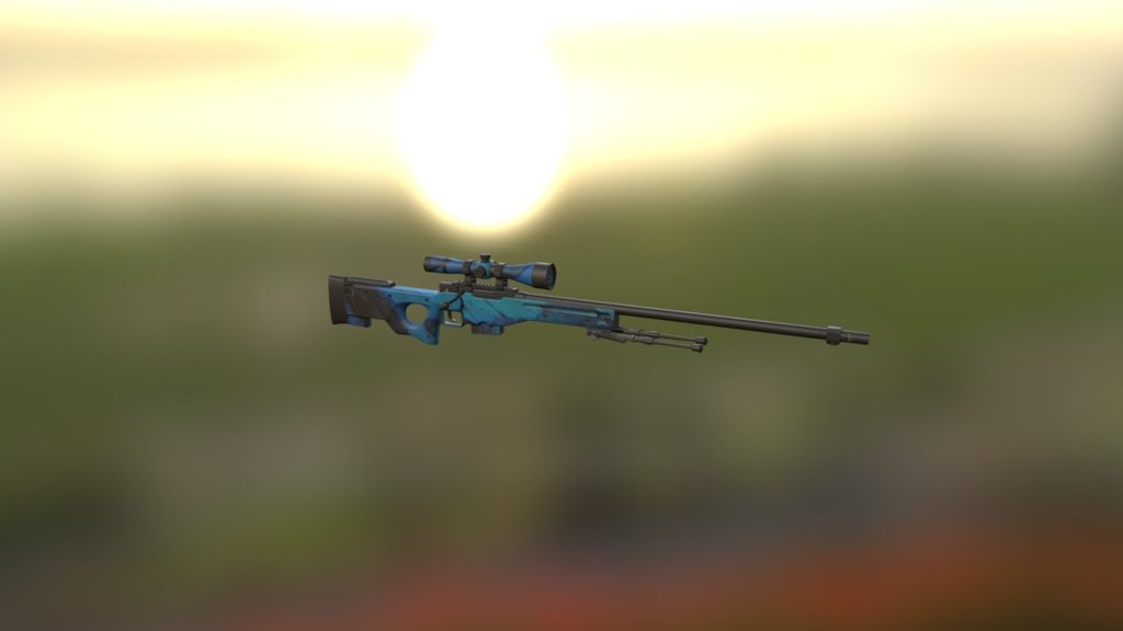 AWP "Blue Wing" - 3D model by easrebn [f3cbfe9] - Sketchfab
