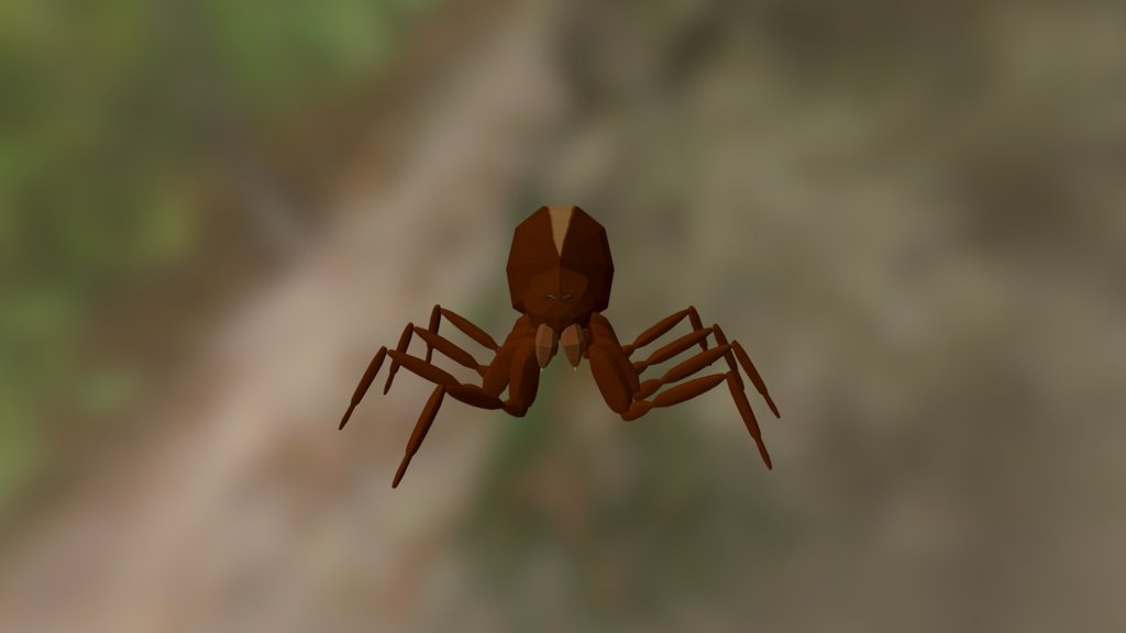 Low Poly Spider - 3D model by Kody O'Keefe (@kokeefe) [f3cde45] - Sketchfab