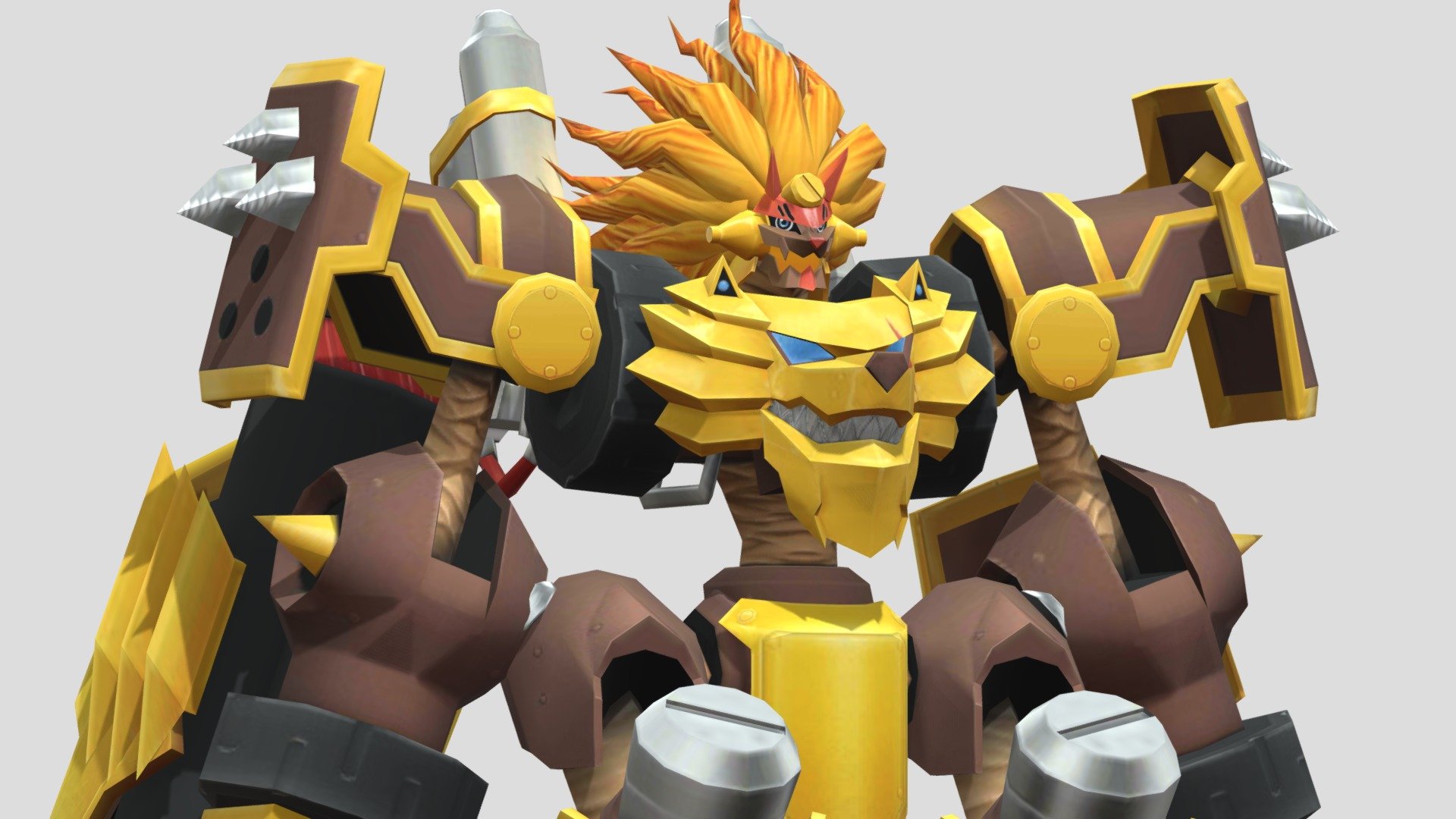 Heavy Leomon - Digimon Re Arise - Download Free 3D model by ...