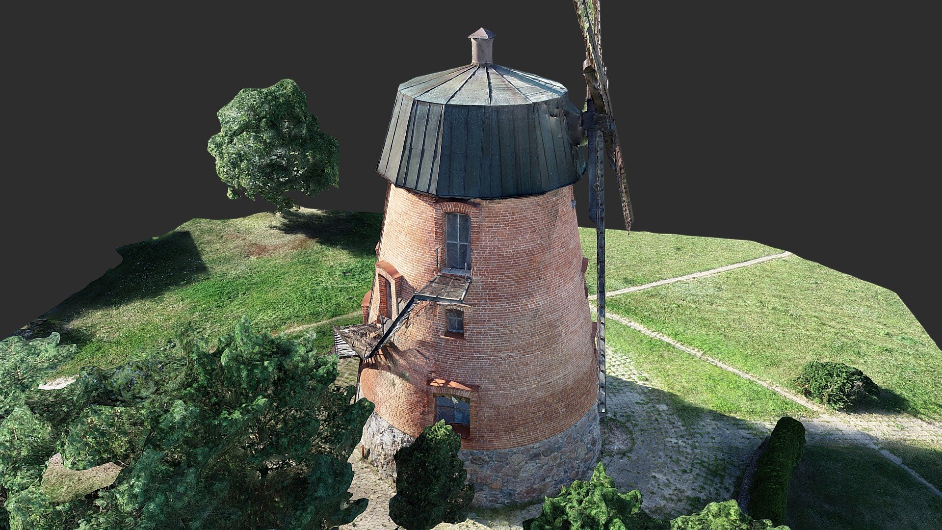 Panevėžiys windmill - 3D model by Saulius.Zaura [f3ce583] - Sketchfab