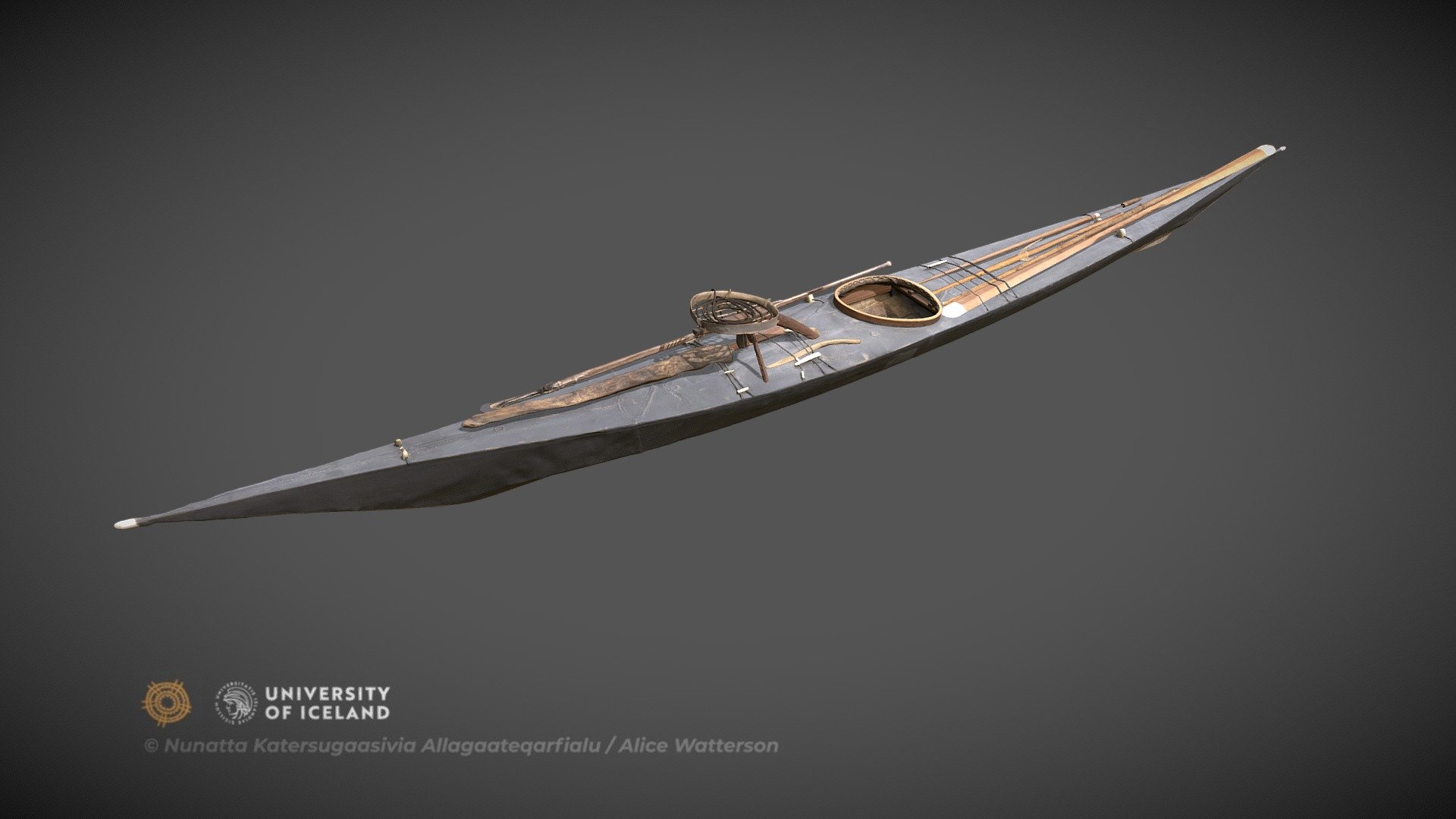 West Greenland Qajaq - 'Exploding' Model - 3D model by ersersaaneq ...