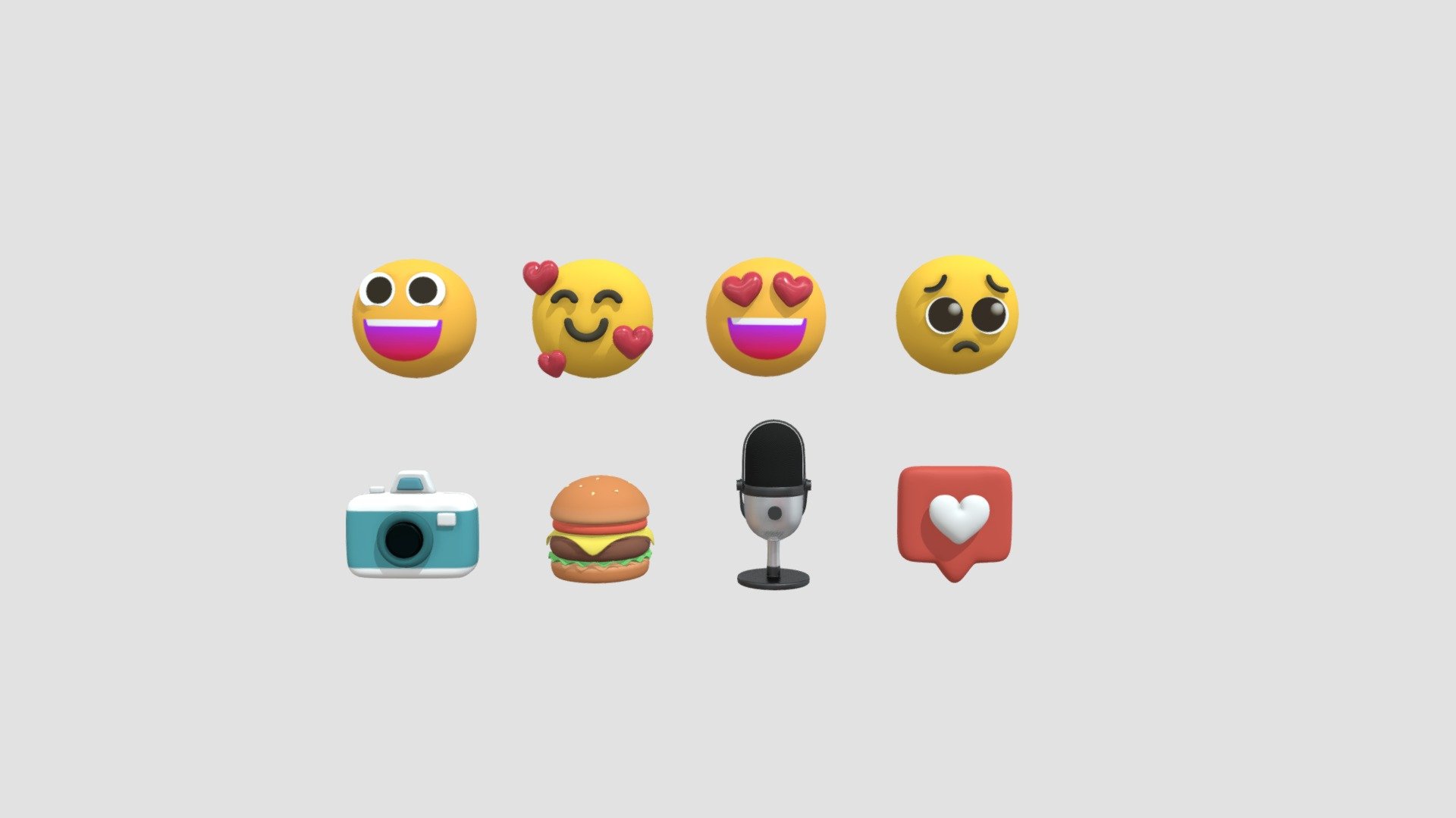 Emojis - Buy Royalty Free 3D model by Yacob (@yacobverse) [f3cfb13 ...