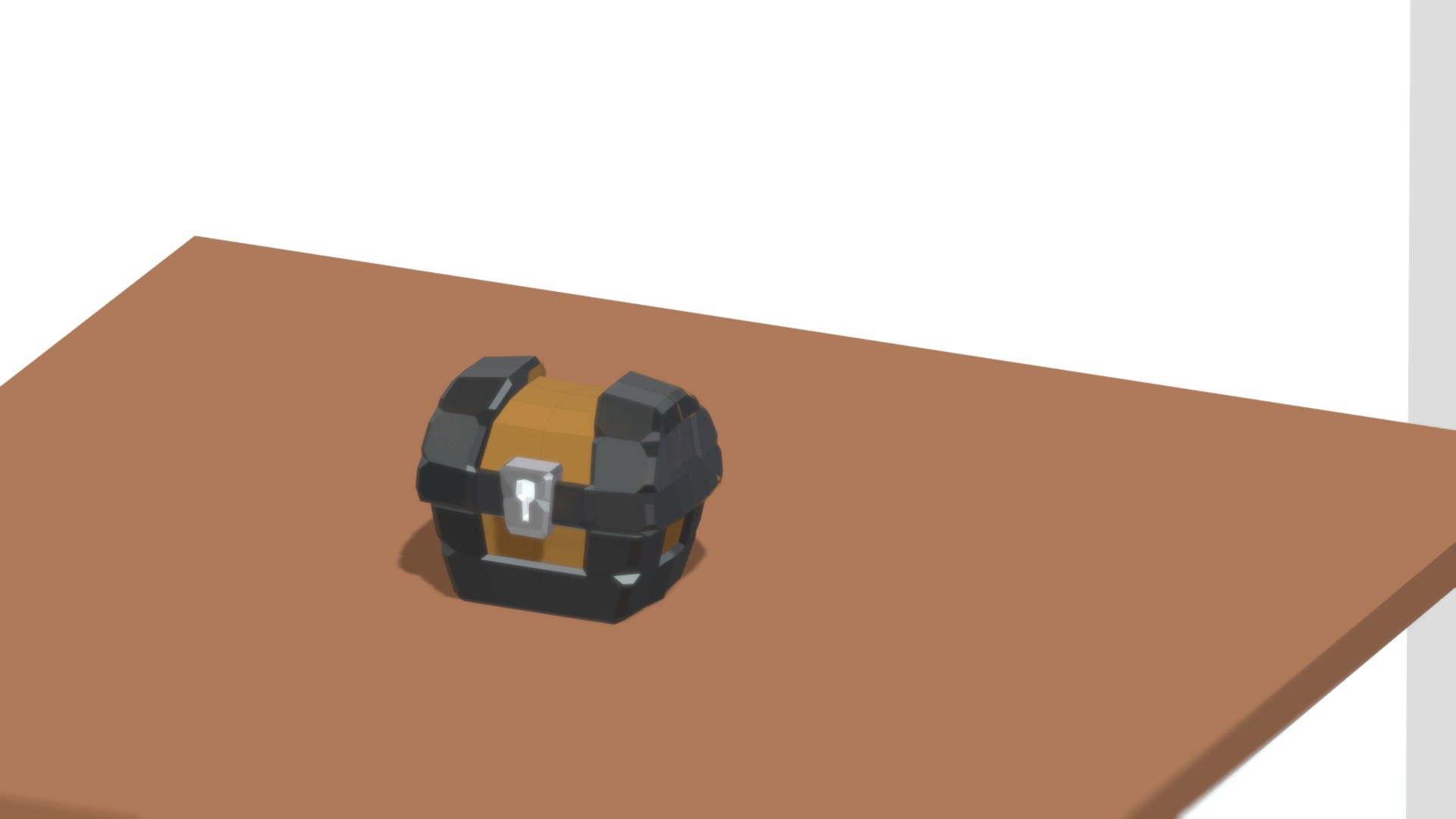 Realistic Low Poly Treasure Chest for Game ready - 3D model by ...