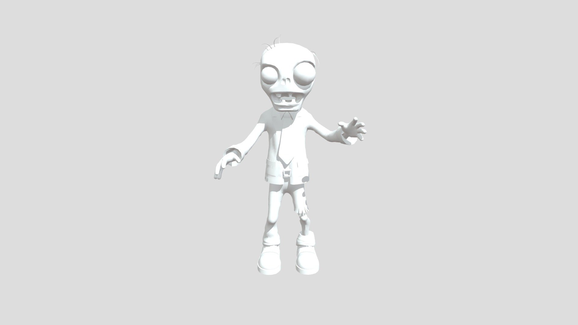Zombie from plants vs zombies - Download Free 3D model by random ...