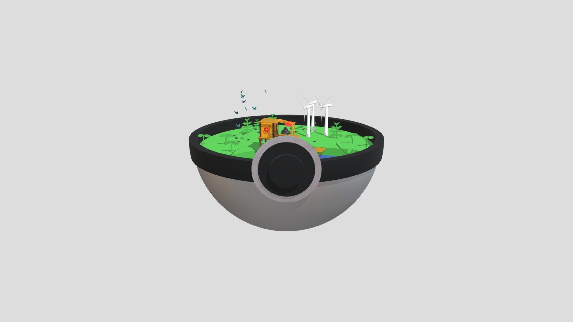 Pokemon - Pokeball Place - 3D model by pokéballs (@POKEBALLS) [f3d244c ...