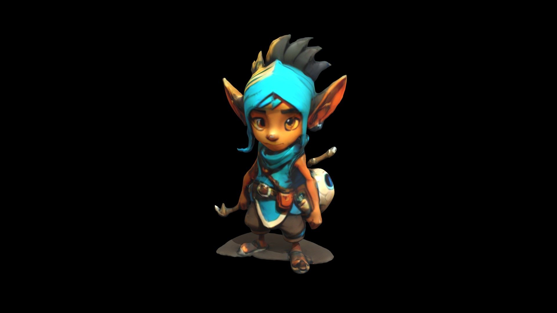An animated character based on the video game, " - Download Free 3D ...