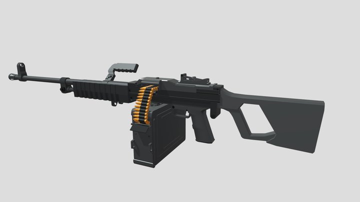 Machinegun 3D models - Sketchfab