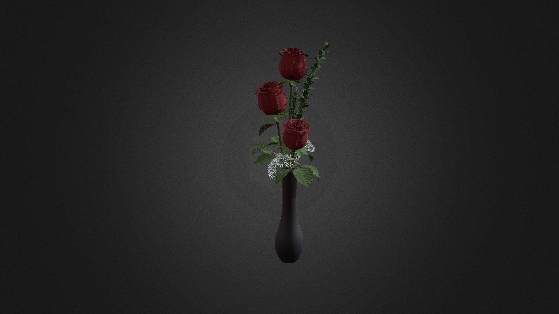 Roses in Flask - Buy Royalty Free 3D model by cgaxis [f3d8577 ...