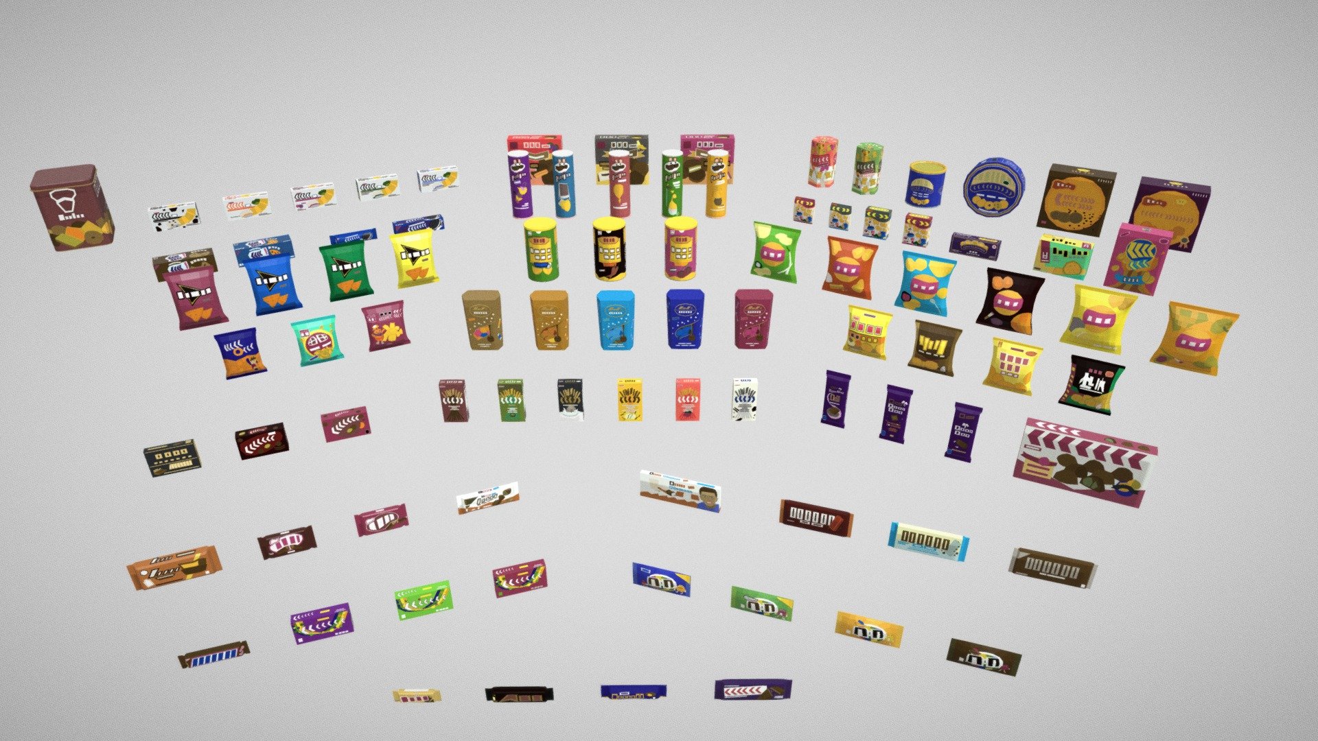 All Snack Pack - Buy Royalty Free 3D model by businessyuen [f3d8b4f ...