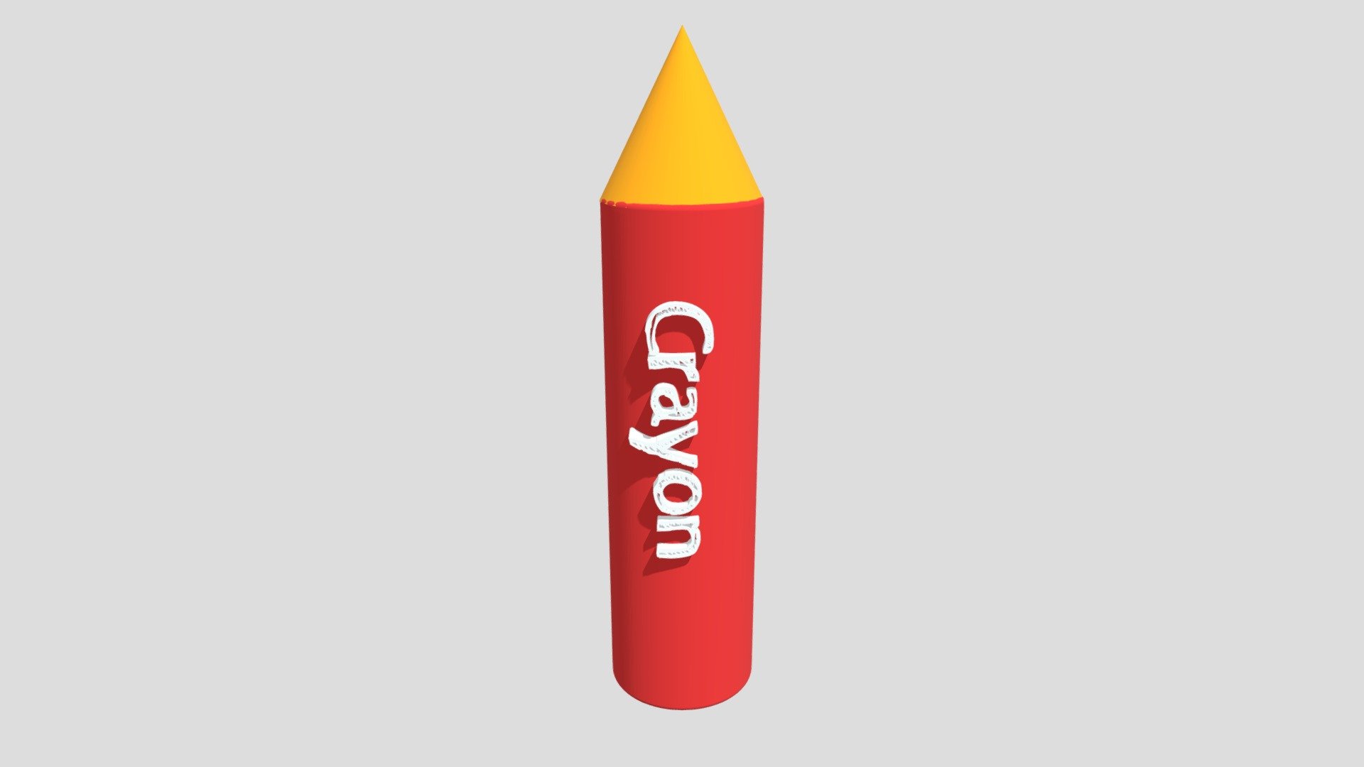 Red Crayon - 3D model by CraftySpaz12 [f3d9379] - Sketchfab
