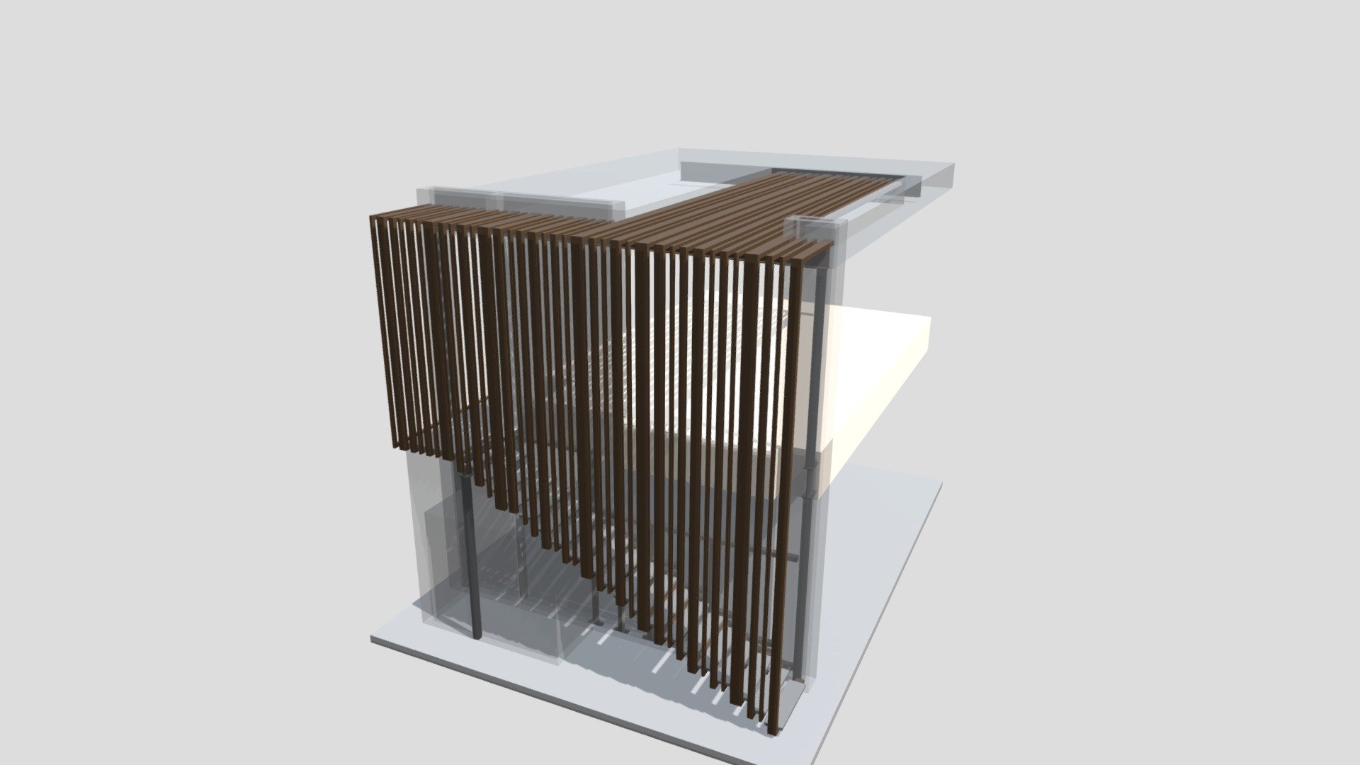 Doumani Exterior Stair and Louvers - Download Free 3D model by ...