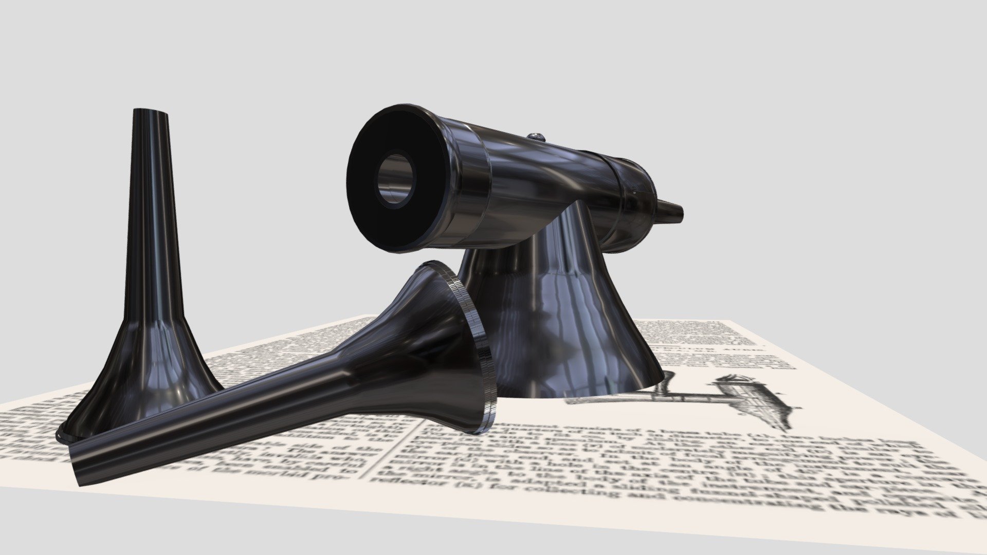 Otoscópio de Brunton - 3D model by Ergane: Arqueologia Digital na ...