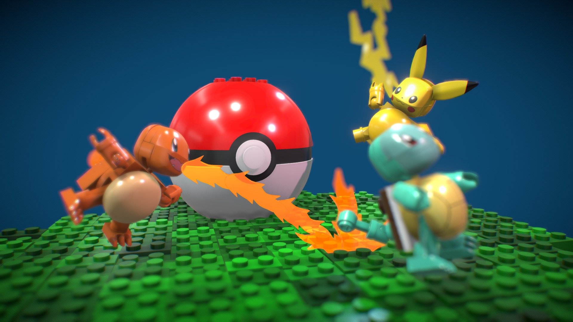 Pokemon Mega Construx Diorama - 3D model by MemoRorschach [f3e0afb ...