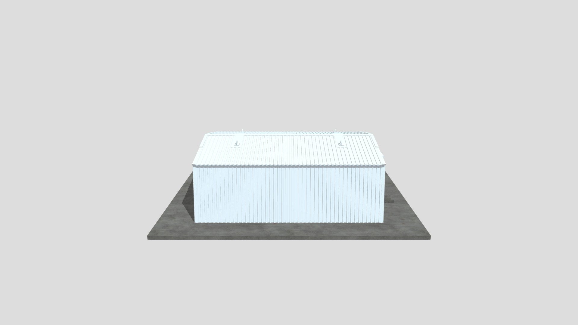 Metal building - 3D model by arpoint [f3e433e] - Sketchfab