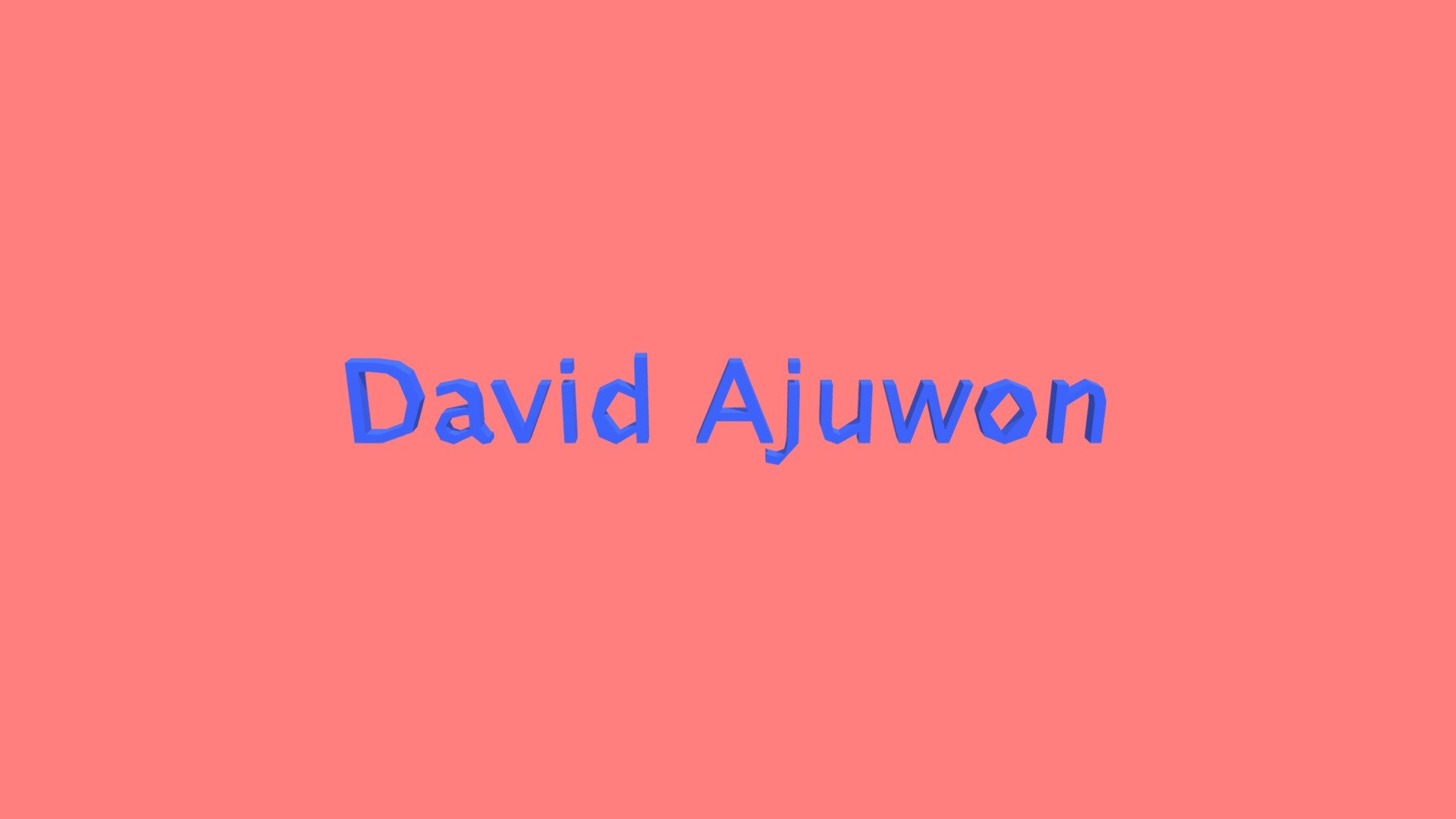 David Ajuwon- Signature - Download Free 3D model by david3da [f3e5070 ...