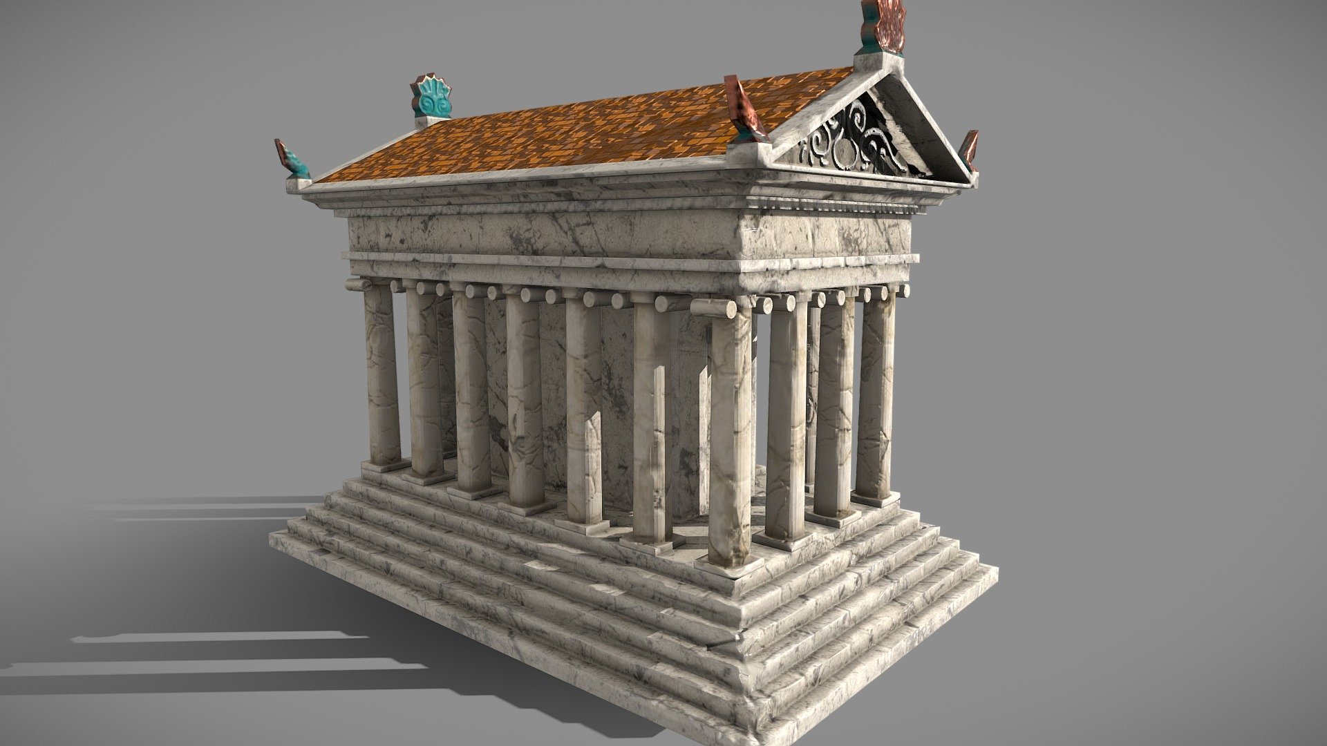 Roman Greco Temple Aged - Download Free 3D model by Shaz (@shaz13 ...