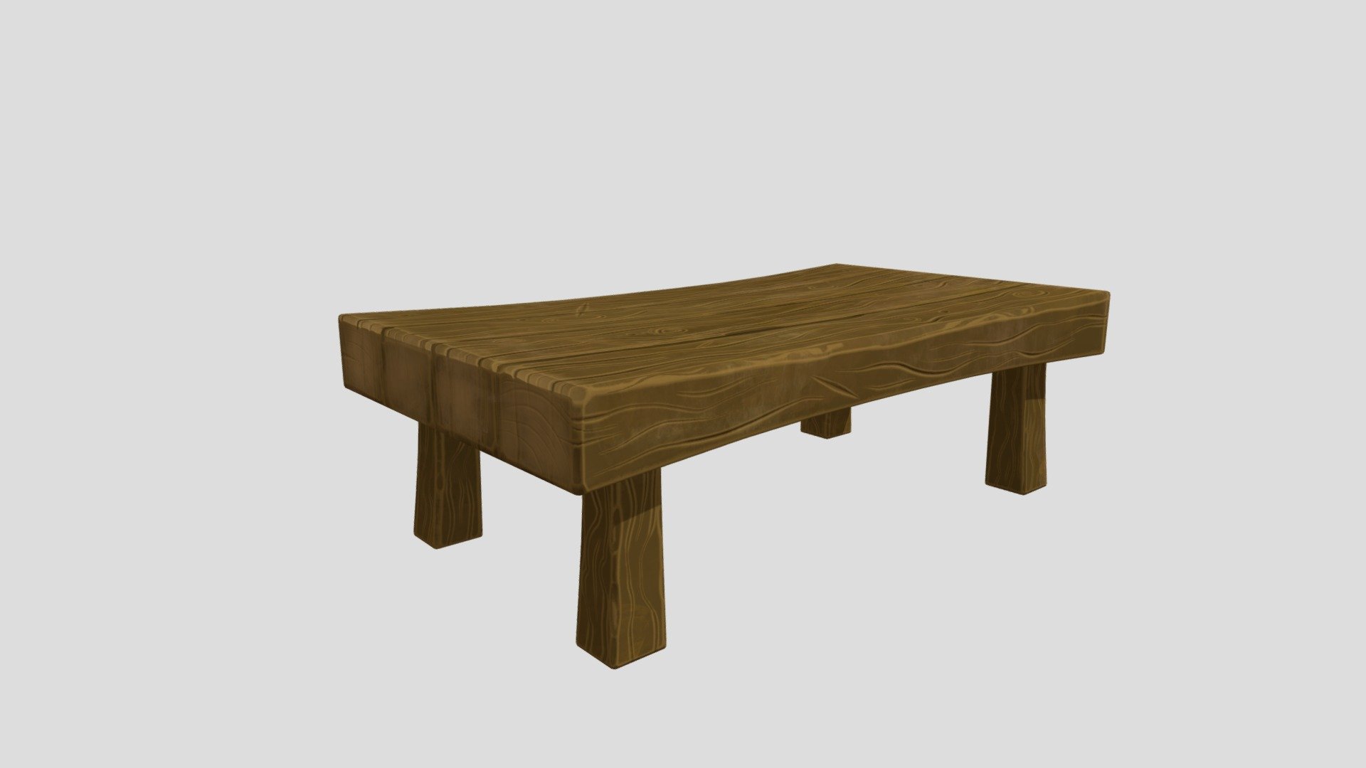 Stylized Table - Download Free 3D model by Brian Wood (@wood.brian.w ...