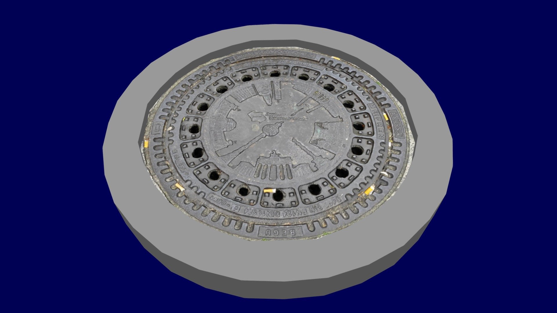 Drain cover Berlin - Download Free 3D model by ddthree [f3eb1ec ...