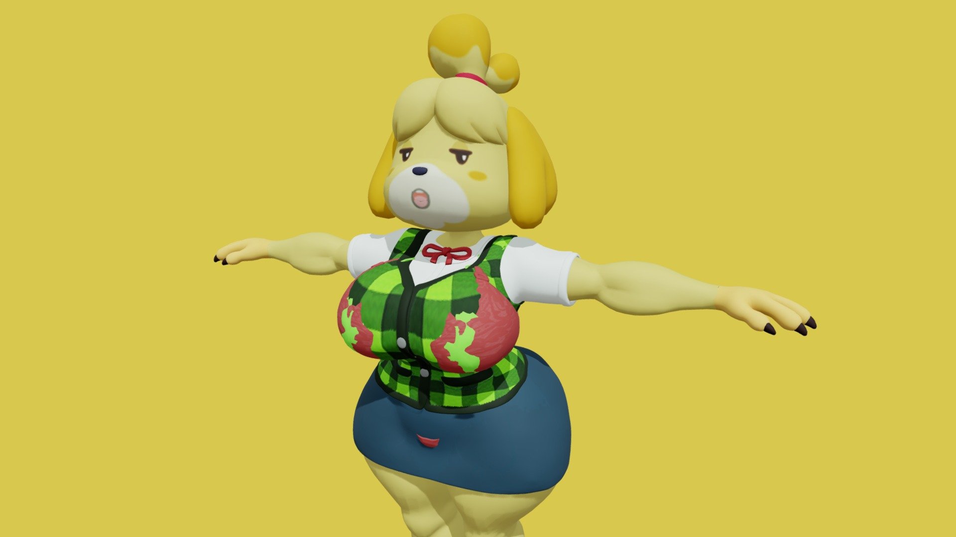 isabelle upload - Download Free 3D model by Meme bonfie ...