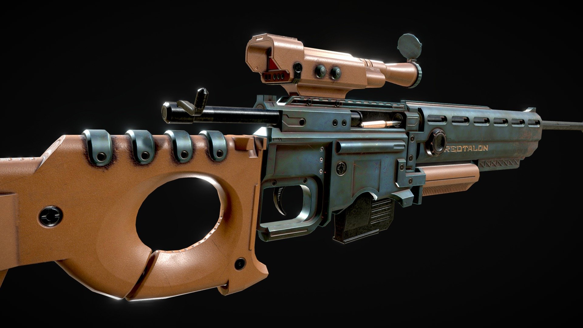 Sniper Rifle REDTALON - Buy Royalty Free 3D model by giantSwing ...