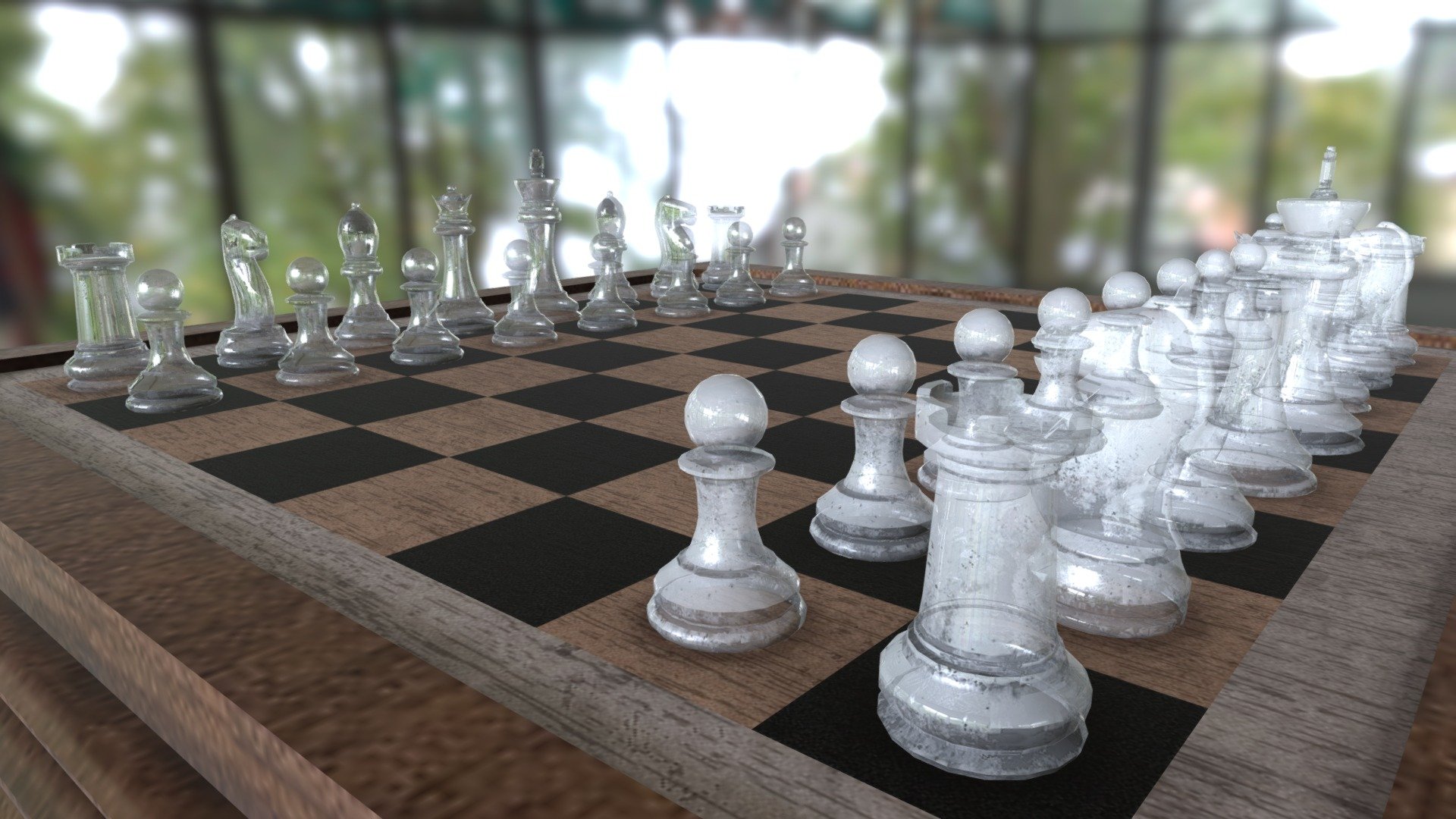 Chess Table - 3D model by powers28 [f3f2571] - Sketchfab