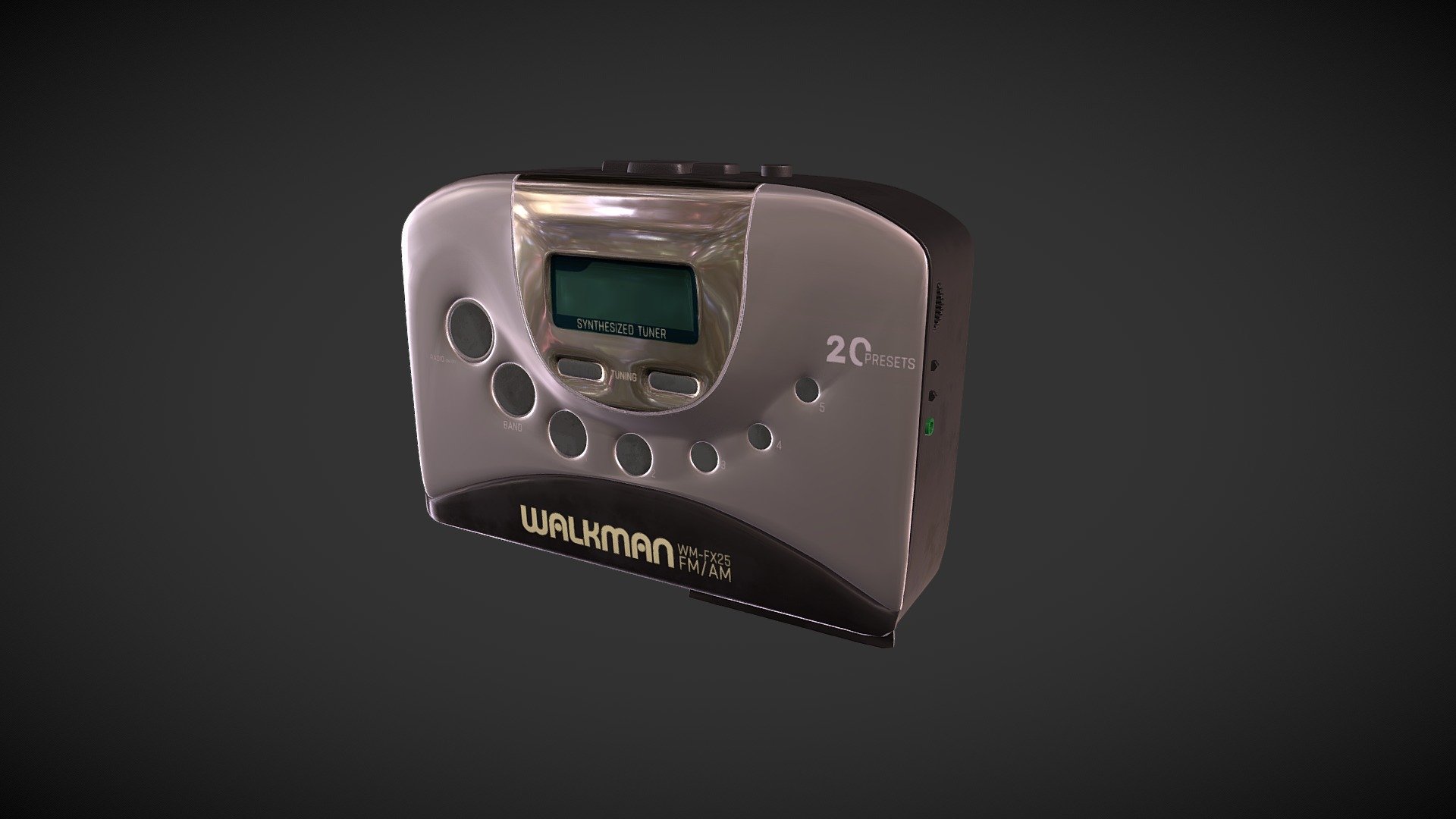 Sony Walkman - 3D model by Jeremy Cobble (@jeremycobble) [f3f4c61 ...