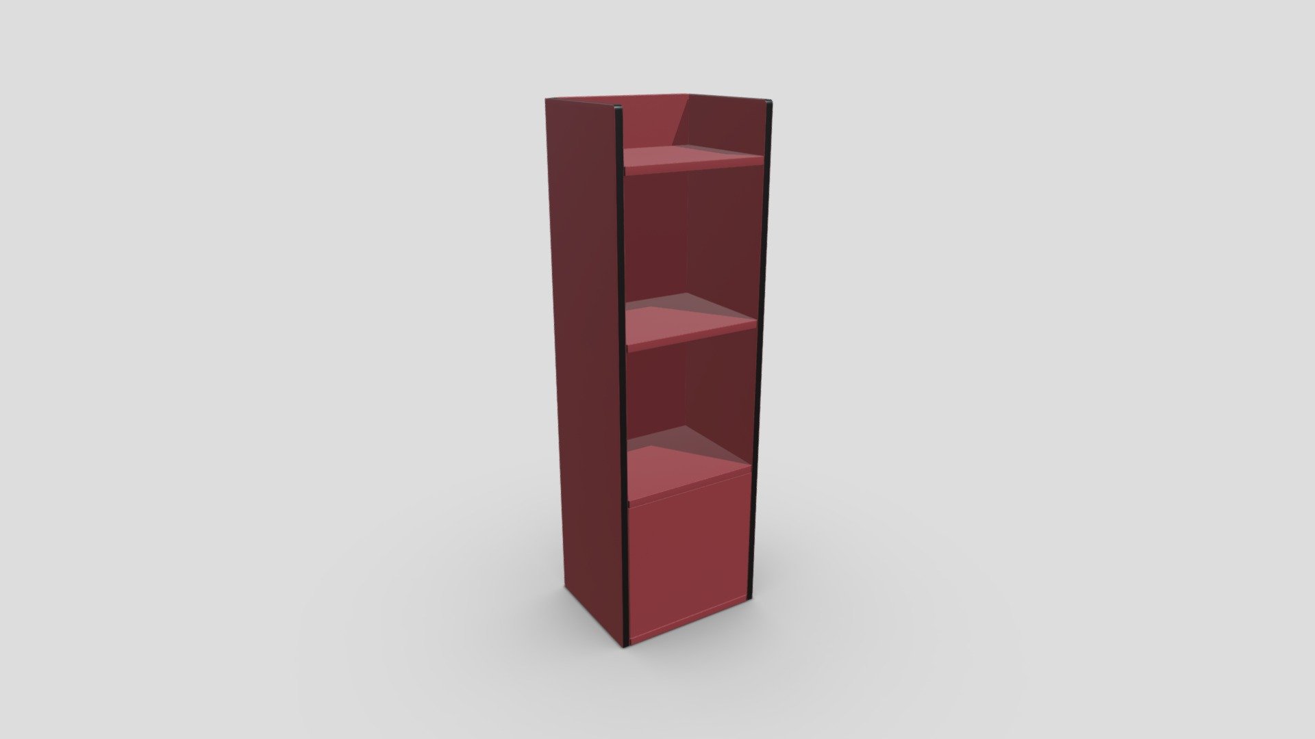 Ditto 3-tier gap storage cabinet - Buy Royalty Free 3D model by ...
