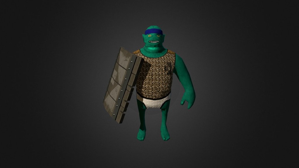 Goblin With Shield - 3D model by gearkiller101 [f3f6455] - Sketchfab