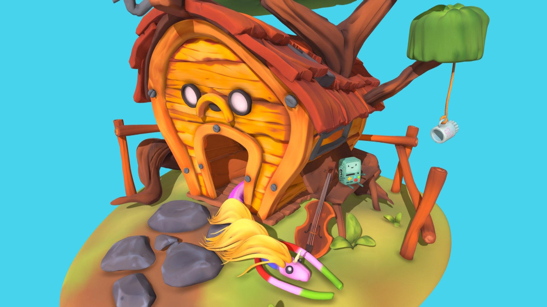 Jake Tree House - Sculpting Final - 3D model by Huyen Dieu Nguyen ...