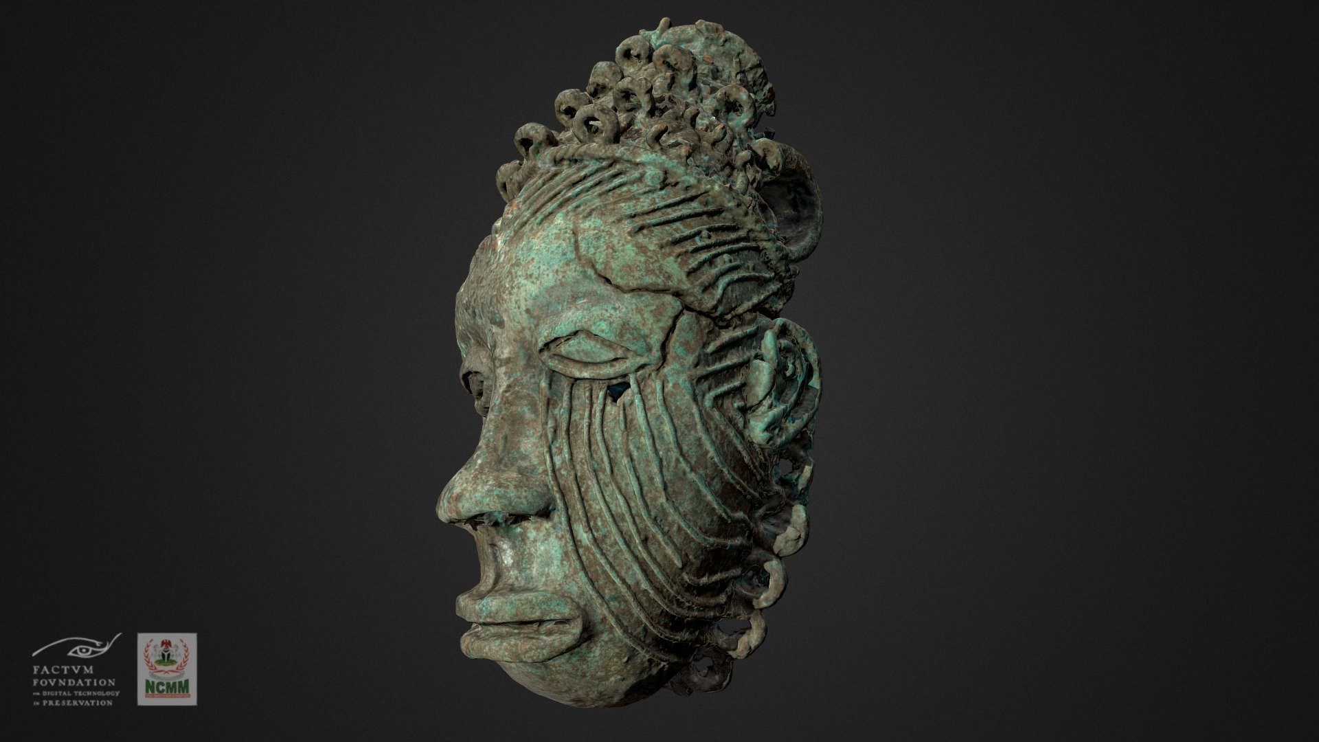 Igbo-Ukwu-Bronze-Head Pendant - 3D model by Factum Foundation ...