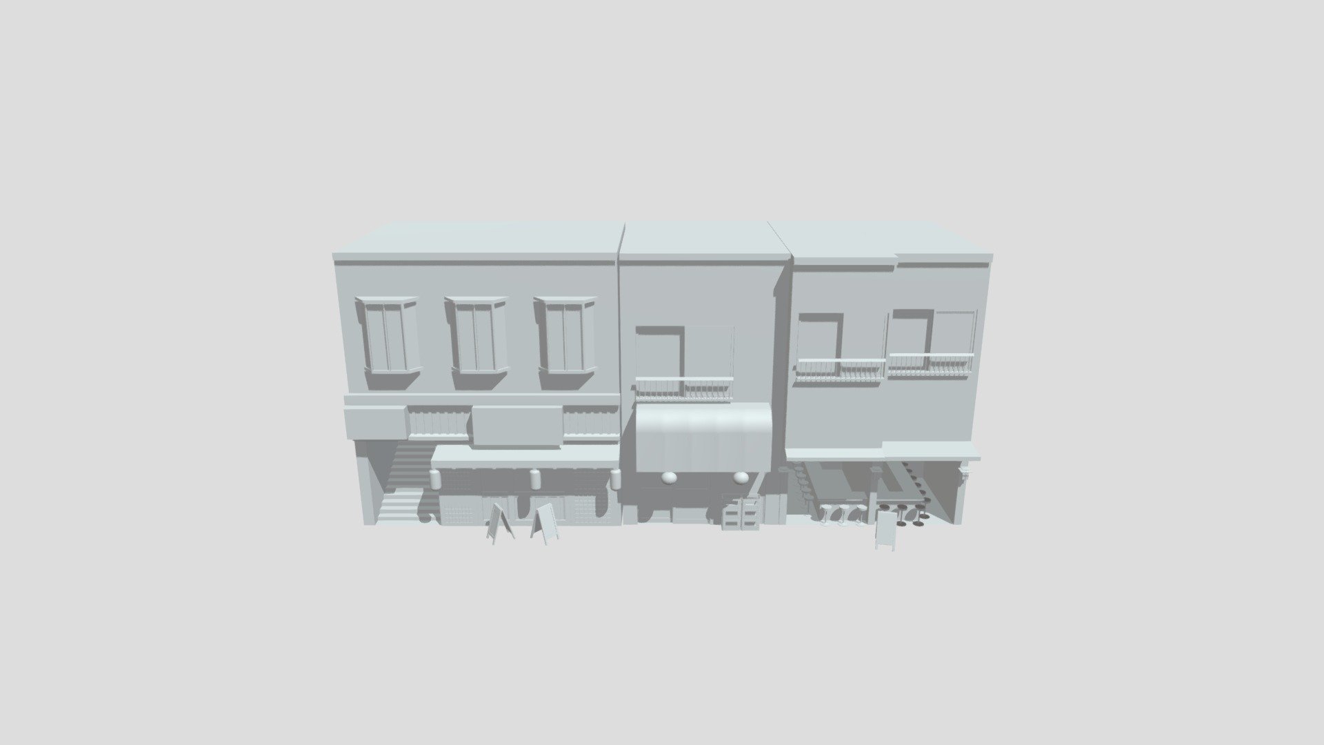 Alleyway Environment - 3D model by dlezamaf [f3f9159] - Sketchfab