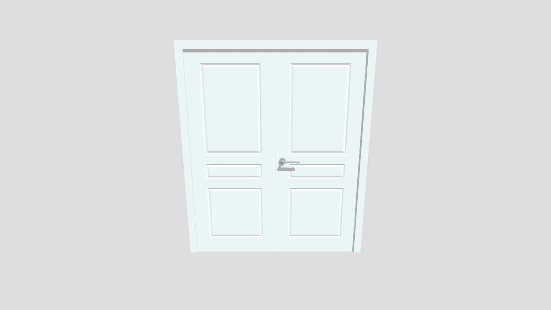 Double door 692 - Download Free 3D model by 1-3D.com [f3fa994] - Sketchfab