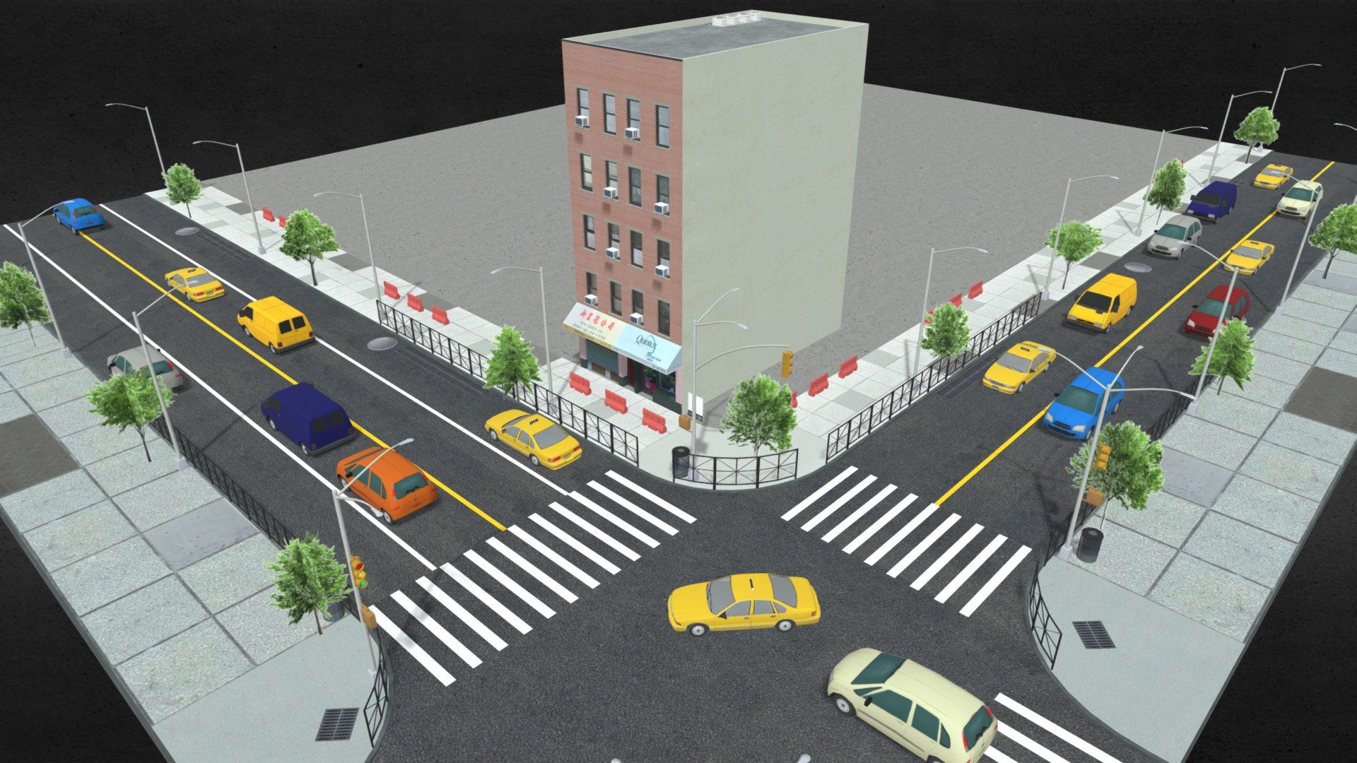 Chinatown Manhattan Building 03 - 3D model by nuralam018 [f3fdcd6 ...