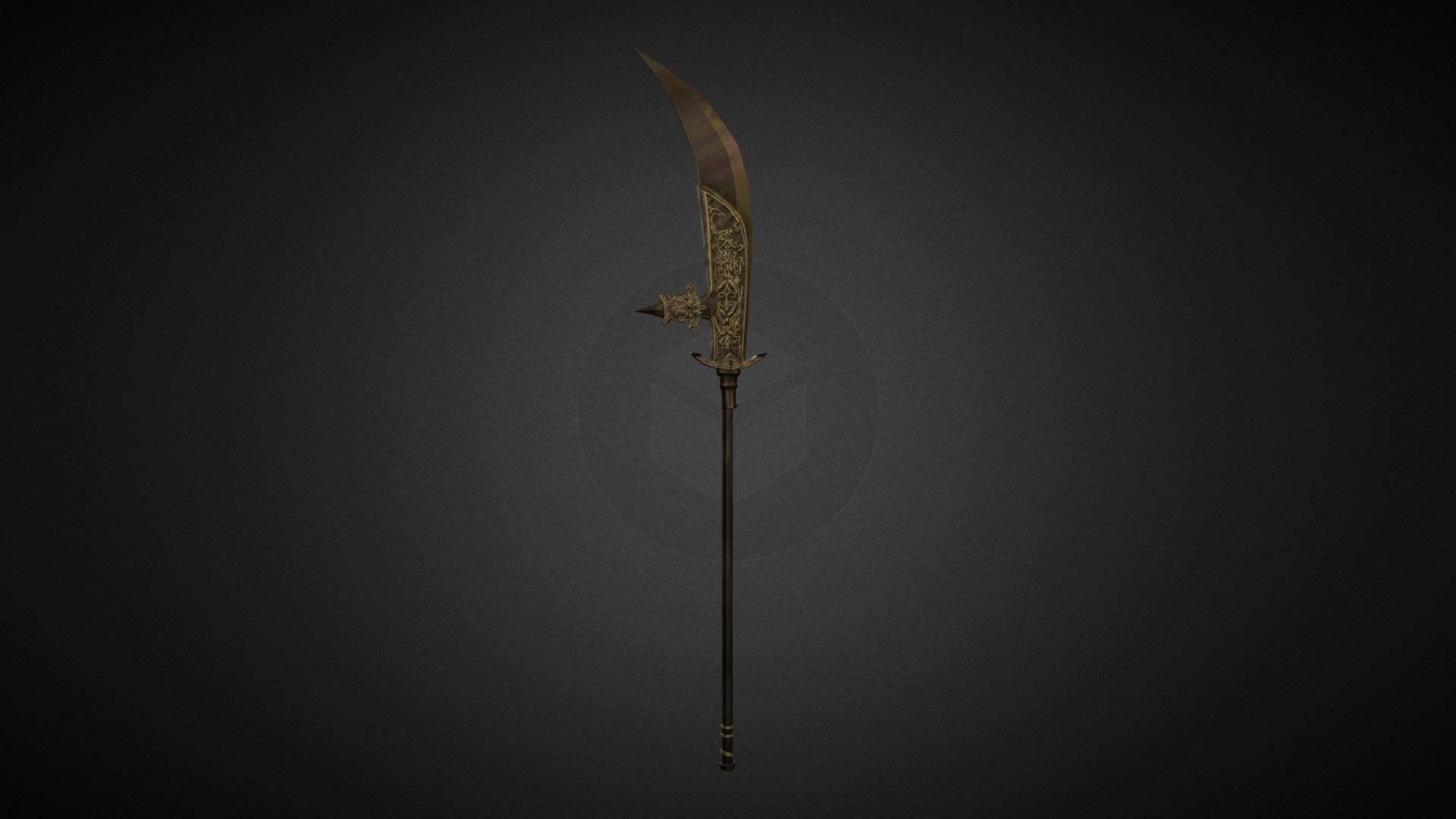Black night halberd from dark souls - 3D model by miharbico [f3fff75 ...