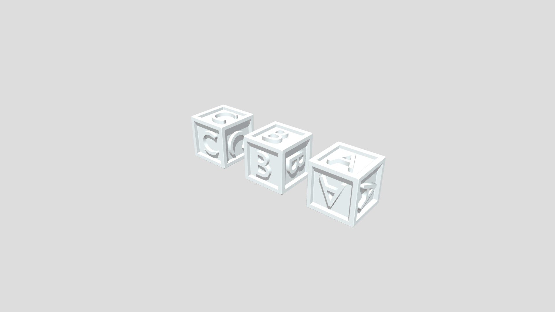 A B C Blocks - Download Free 3D model by BeatenByBacon (@steffen ...