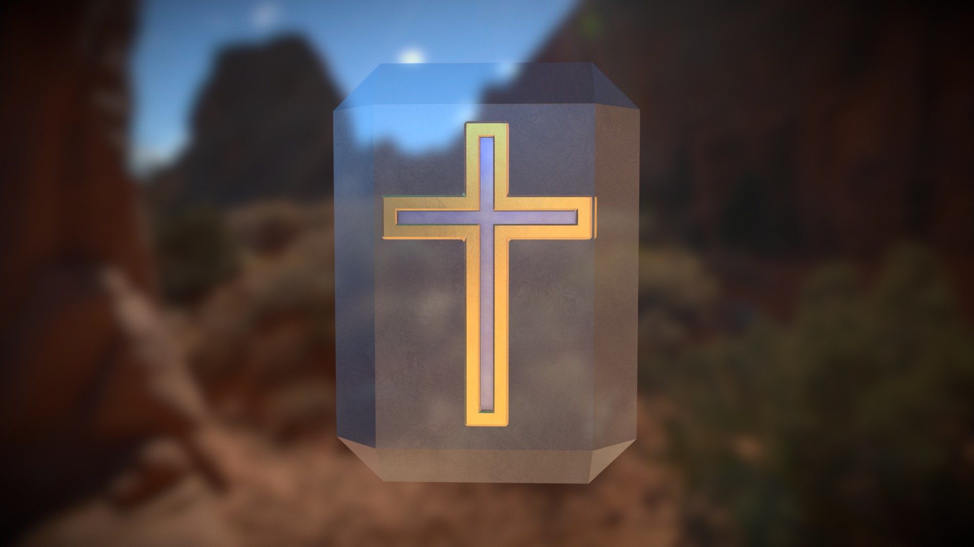 Golden Cross - 3D model by AnshiNoWara [f401d35] - Sketchfab
