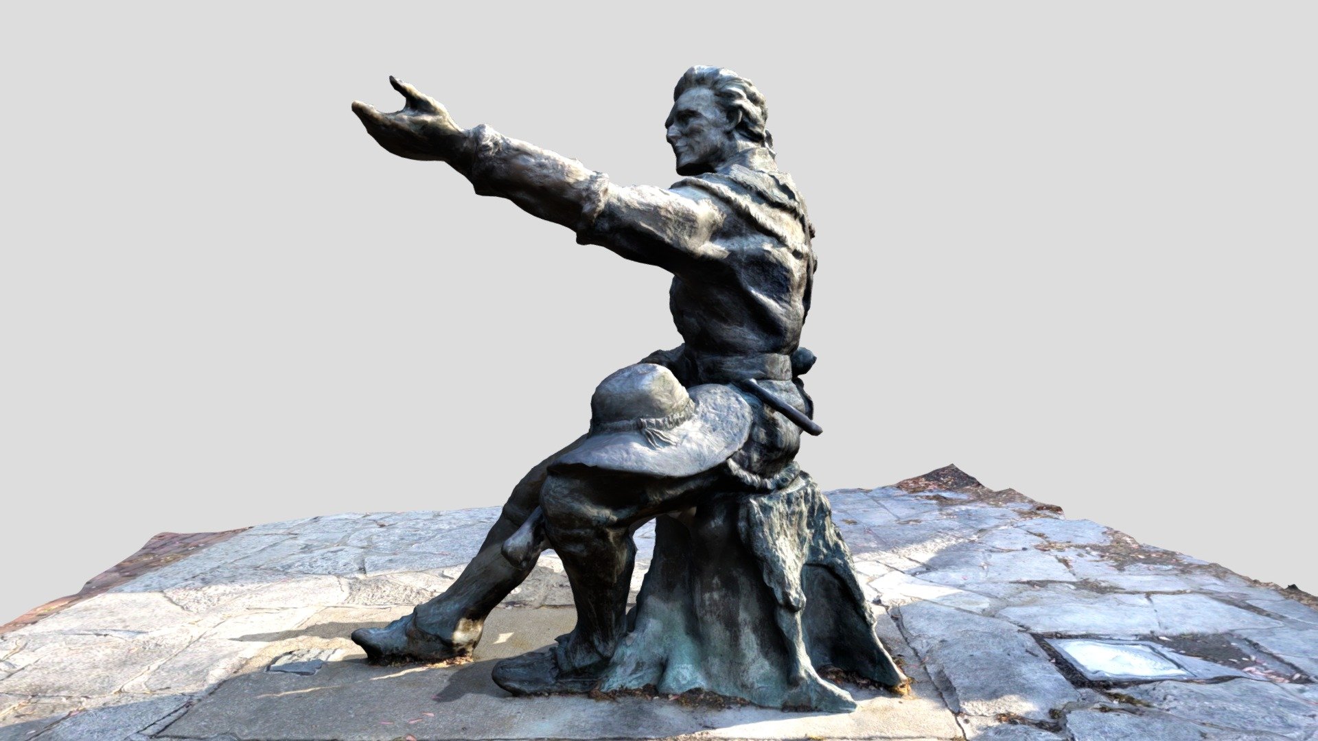 Daniel Boone Statue - St. Charles MO - 3D model by JavierTorres ...