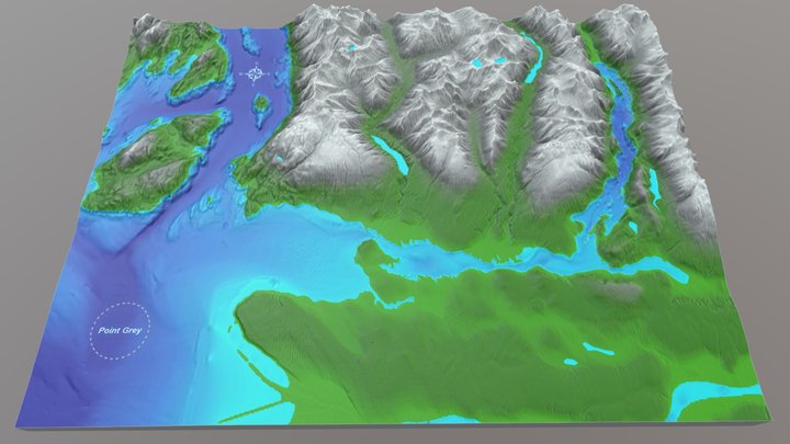 Relief-map 3D models - Sketchfab