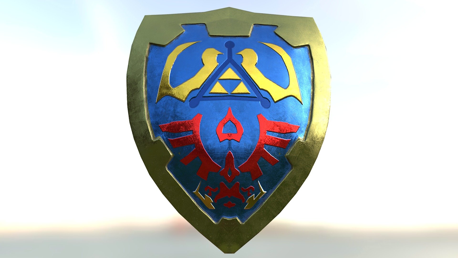Weapons Series: Hyrulean Shield - Download Free 3D model by Cristian ...