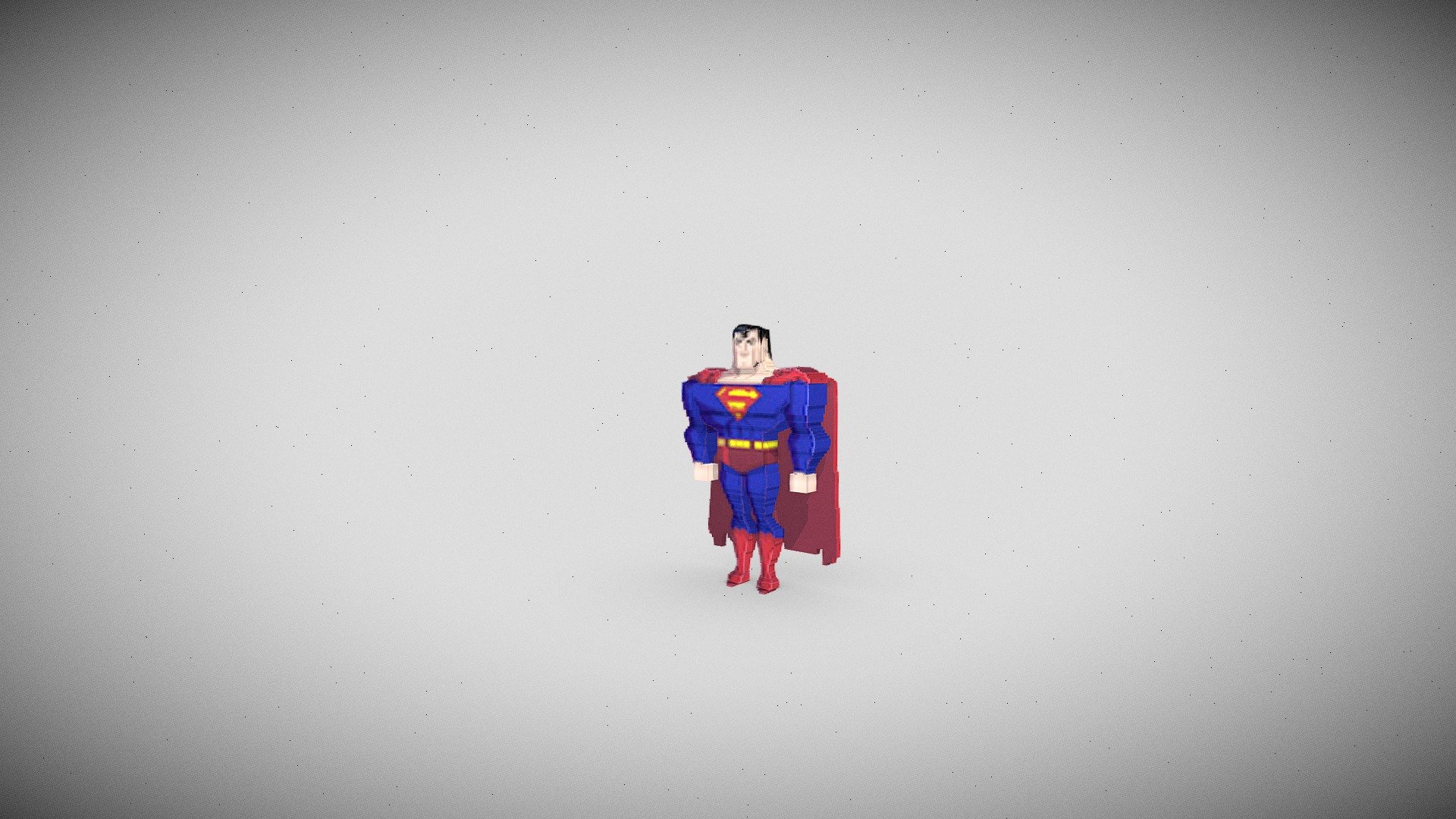 Superman JLU Lowpoly (broken😔) - 3D model by Doutrinador [f406278 ...