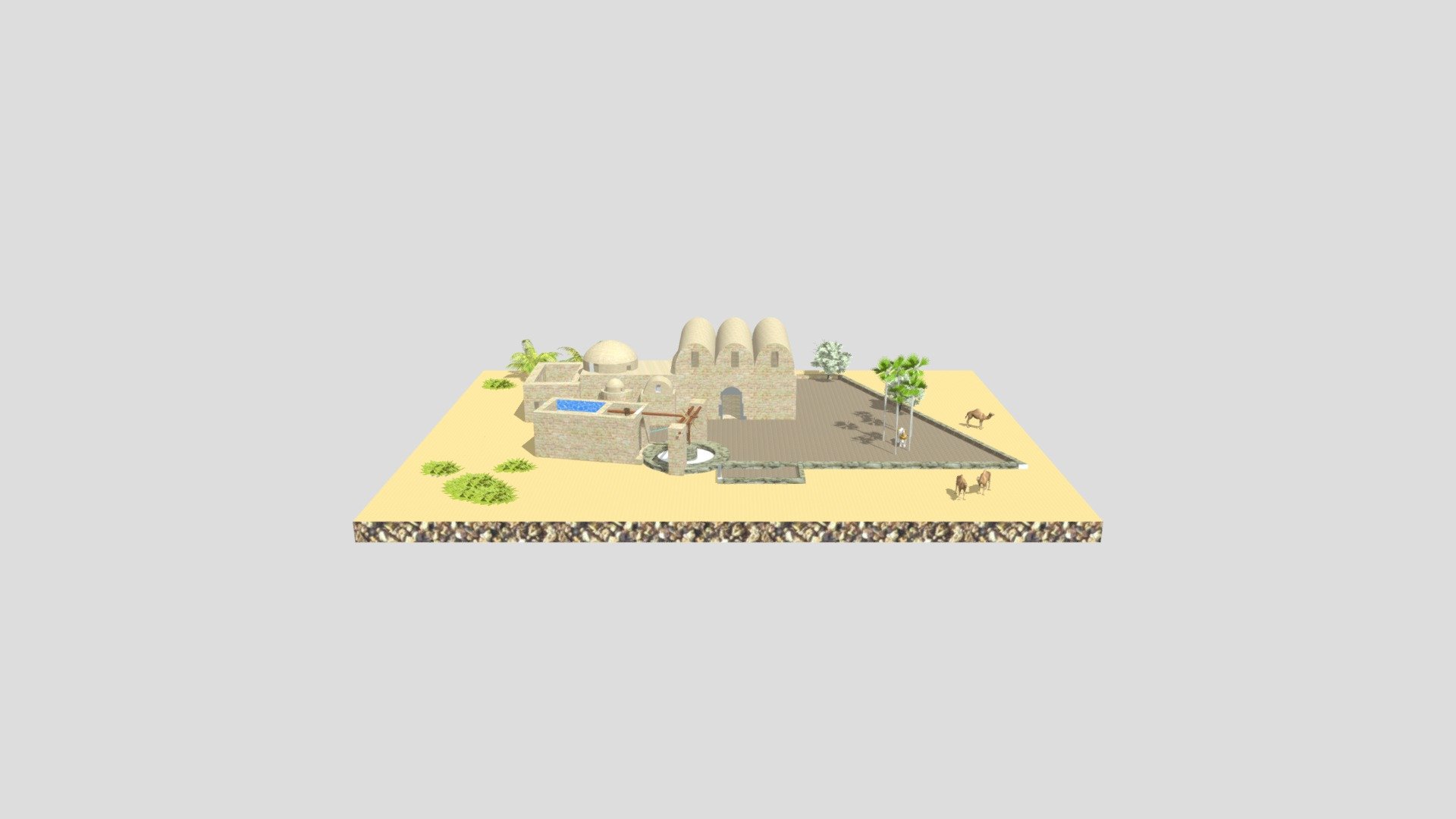 Qasr Amra - 3D model by Muwafaq Al-Bataineh (@bataineh65) [f406cb3 ...